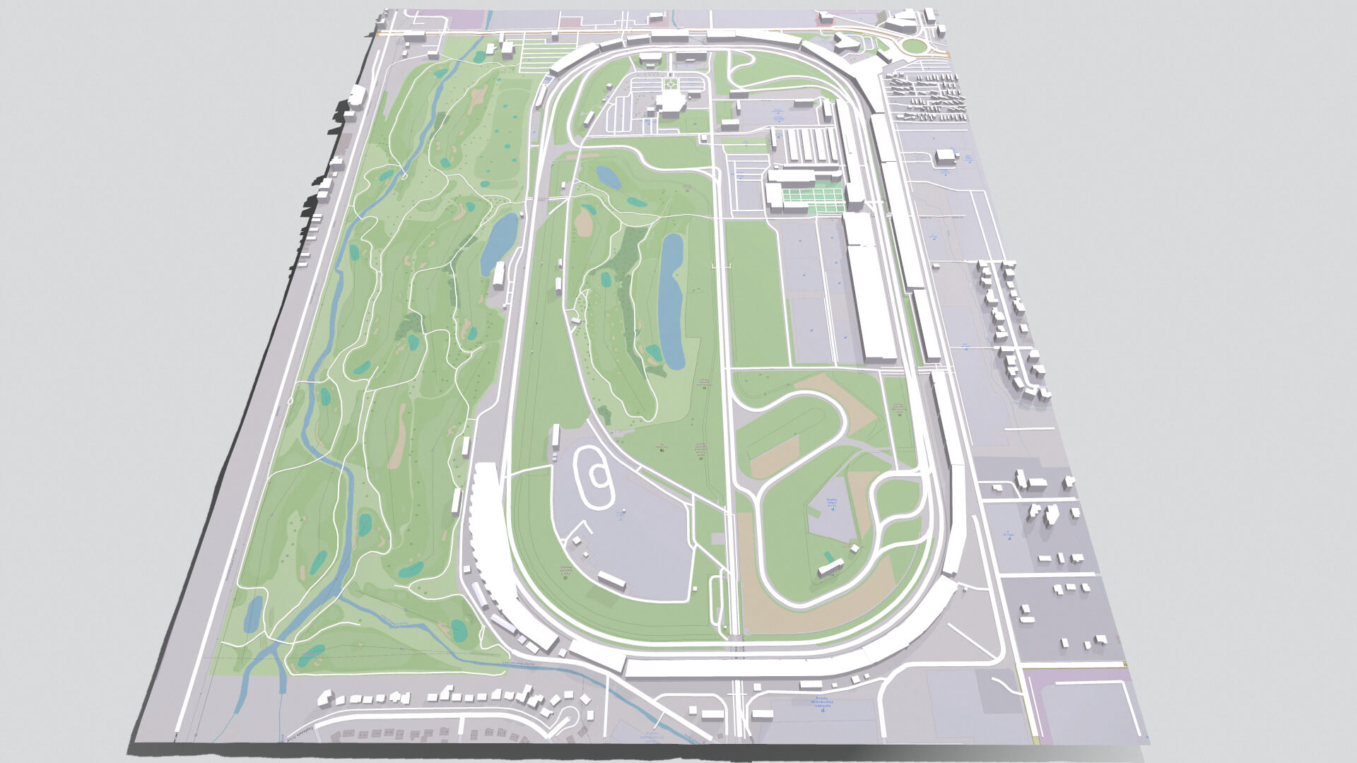 Indianapolis Motor Speedway - 3D Model by clickshop3d