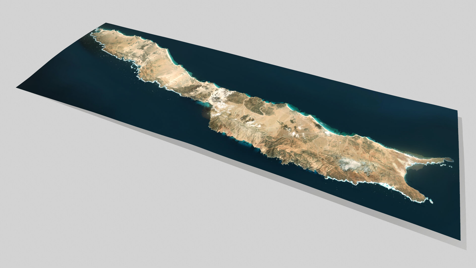 Island Abd Al Kuri Yemen - 3D Model by clickshop3d