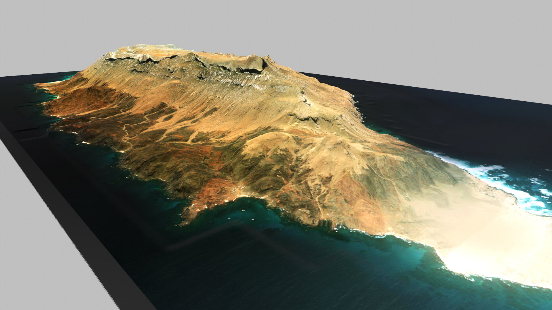 Island Samha Yemen - 3D Model by clickshop3d