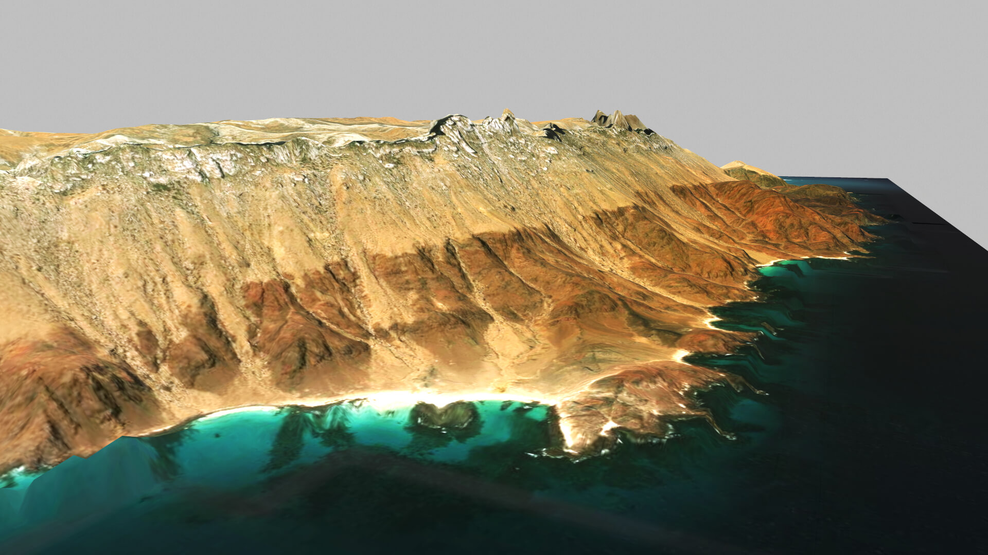 Island Samha Yemen - 3D Model by clickshop3d