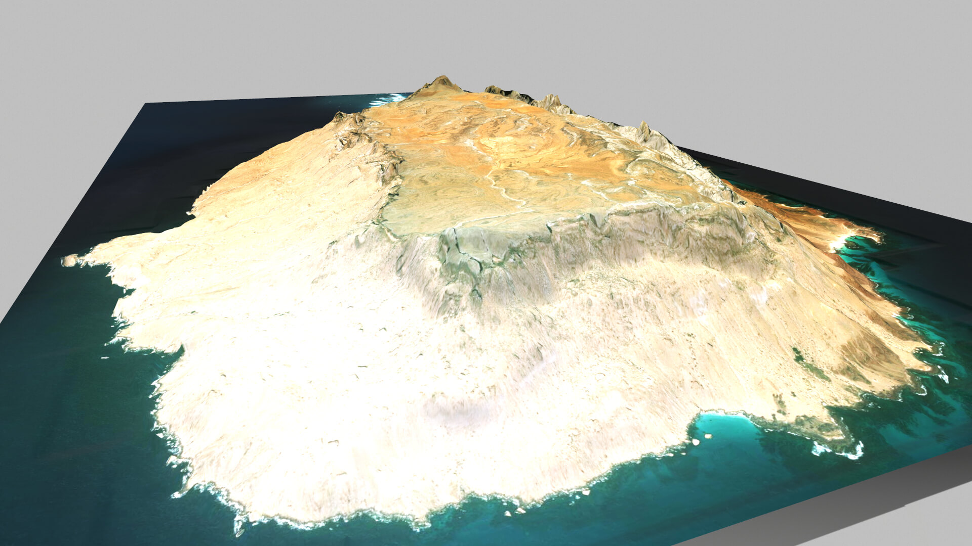 Island Samha Yemen - 3D Model by clickshop3d