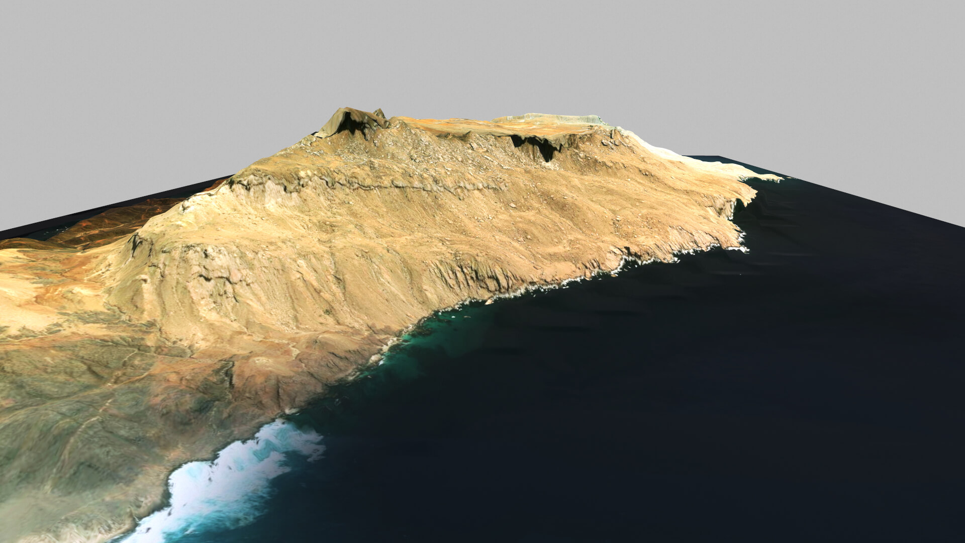 Island Samha Yemen - 3D Model by clickshop3d