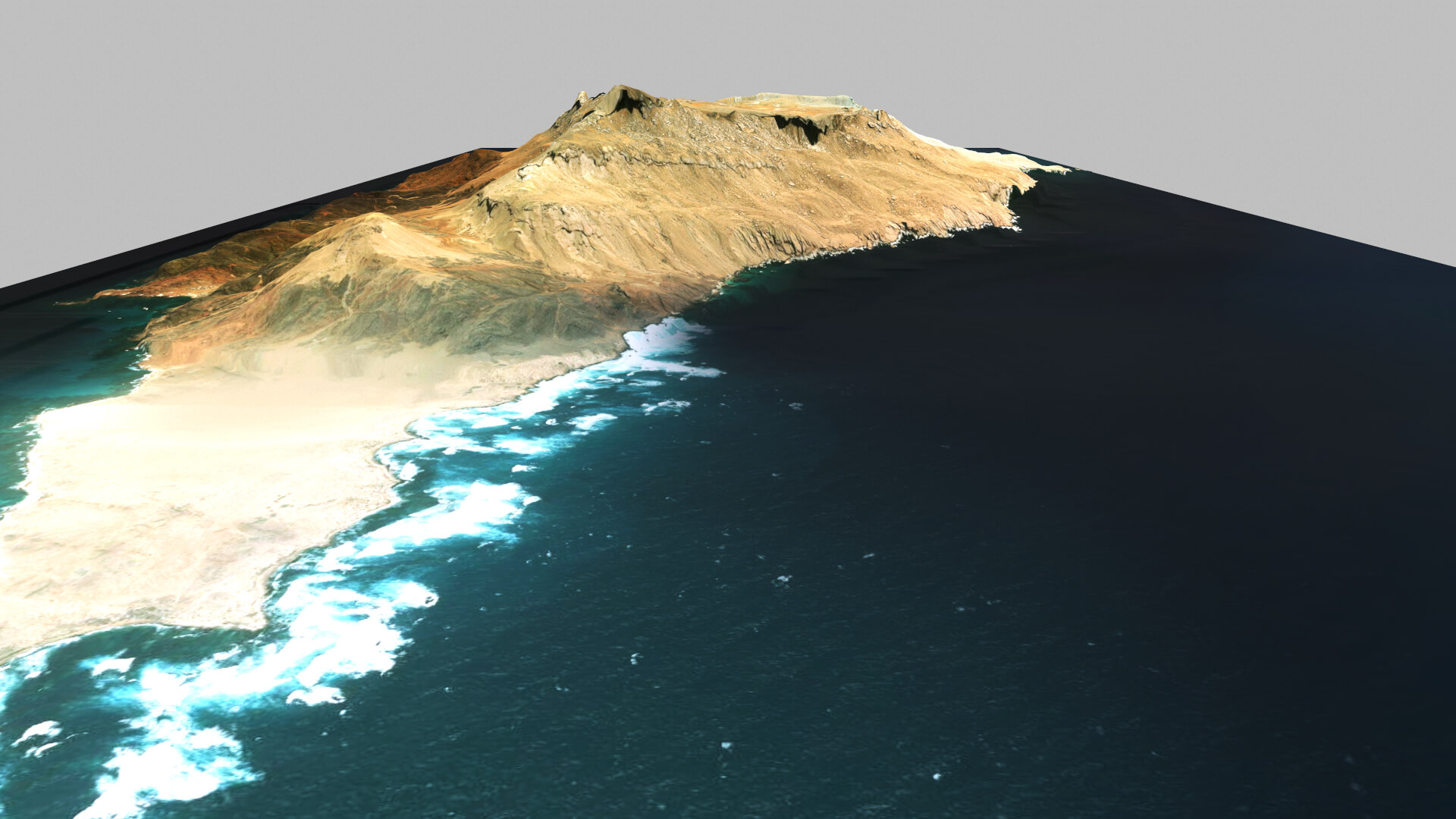 Island Samha Yemen - 3D Model by clickshop3d