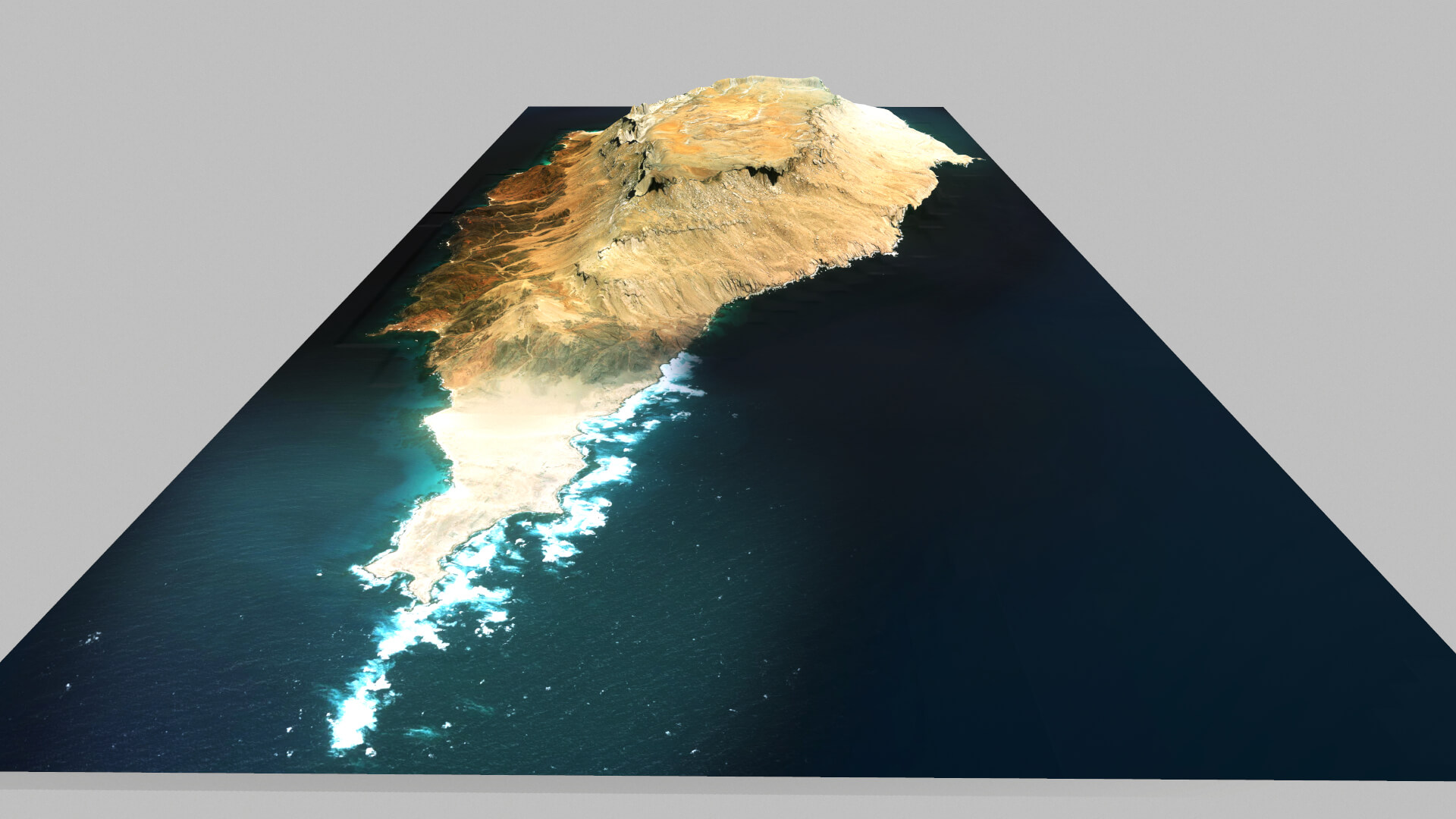 Island Samha Yemen - 3D Model by clickshop3d