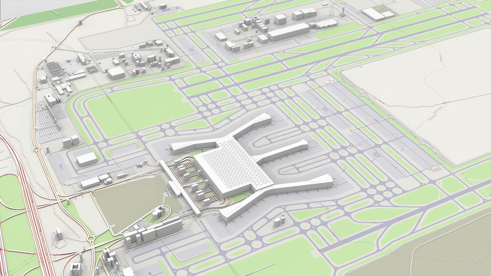 Istanbul Havalimani Airport Turkey - 3D Model by clickshop3d