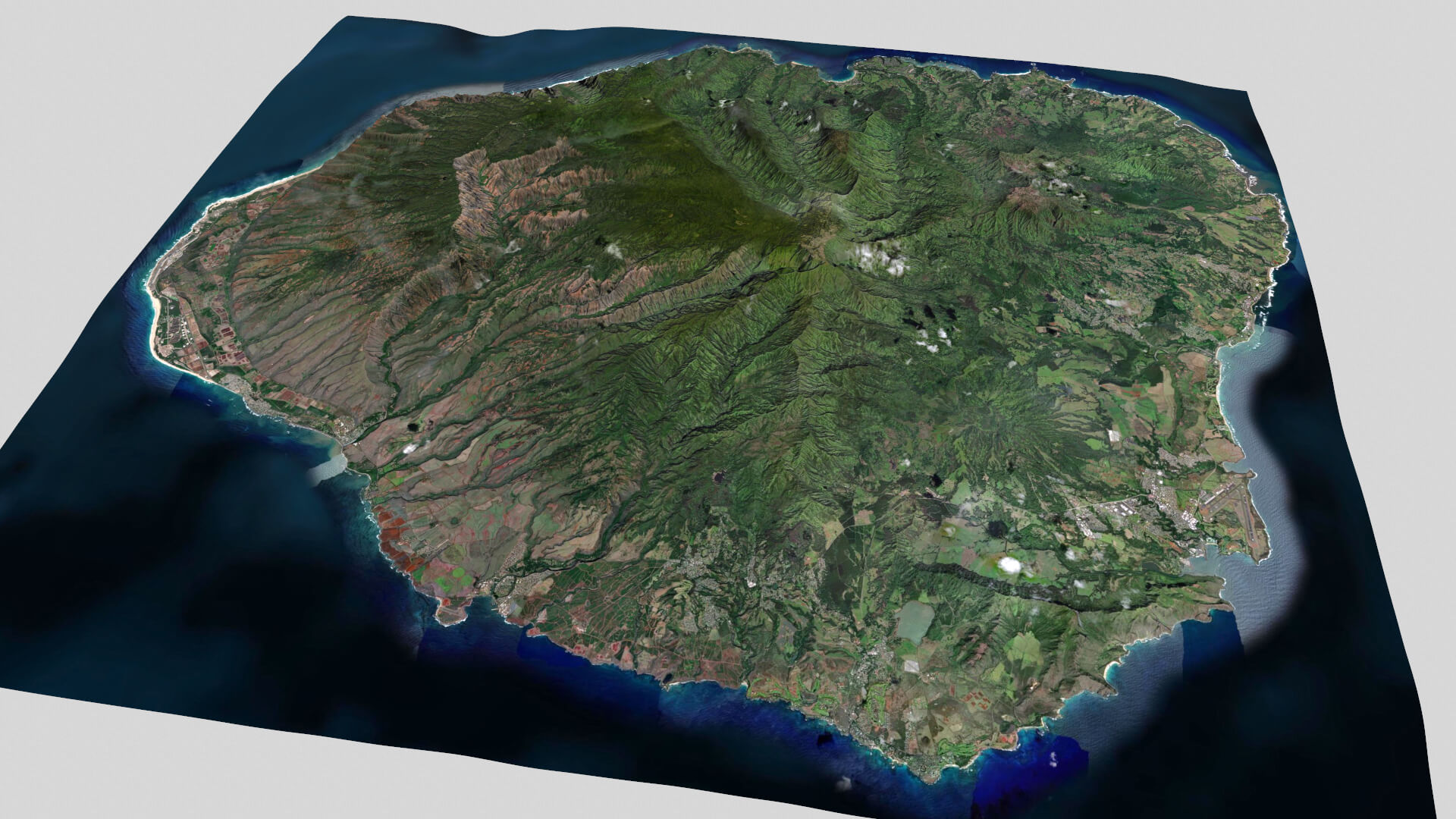 Kauai Hawaiian Island - 3D Model by clickshop3d