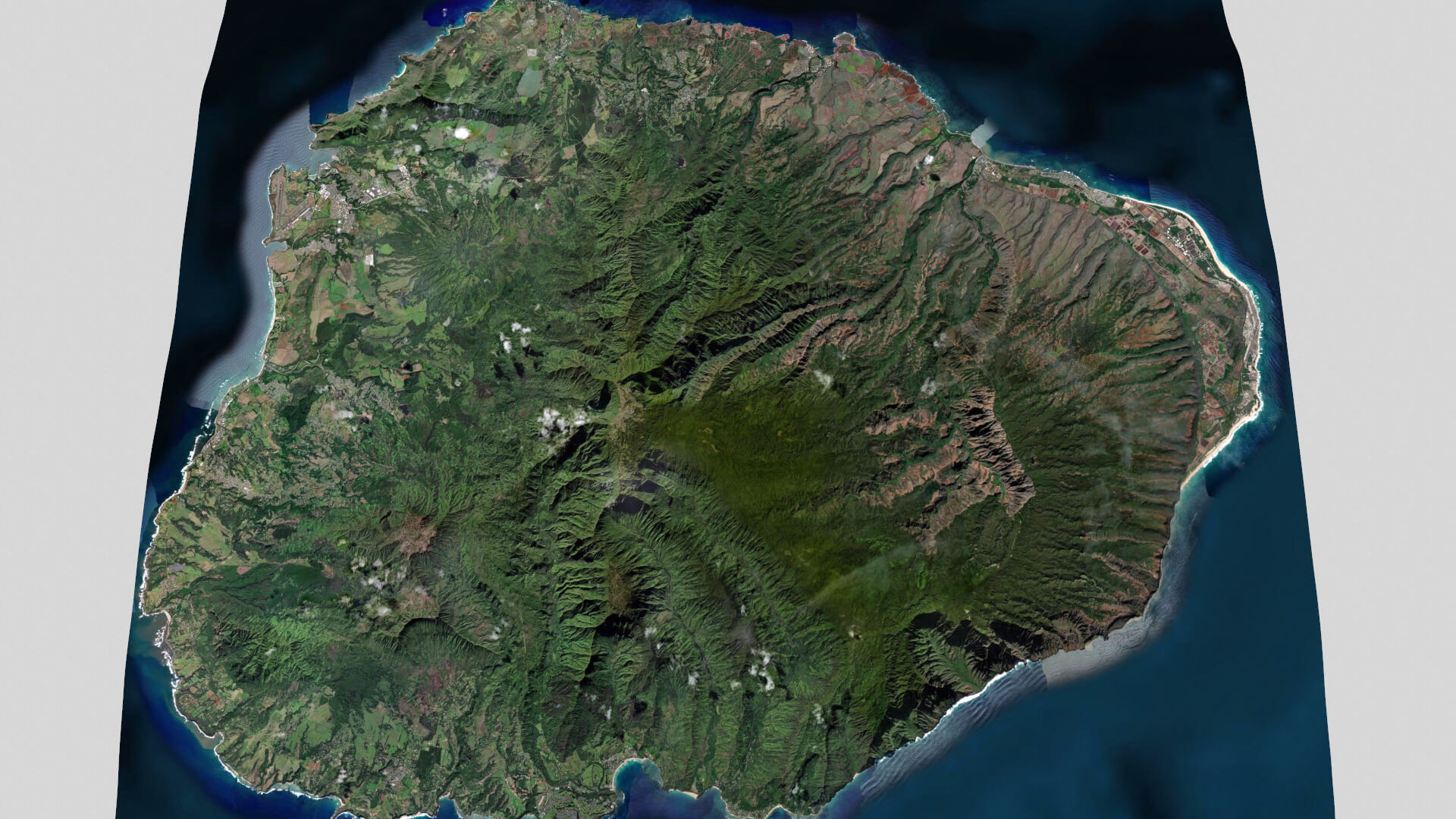 Kauai Hawaiian Island - 3D Model by clickshop3d