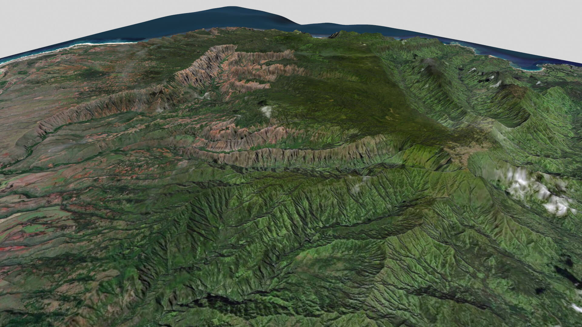 Kauai Hawaiian Island - 3D Model by clickshop3d