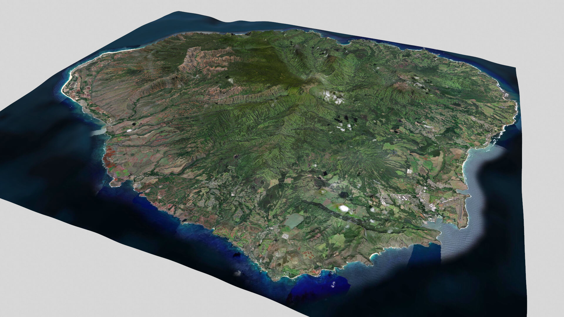 Kauai Hawaiian Island - 3D Model by clickshop3d