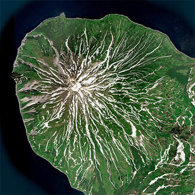 Krenitsyn Volcano Greater Kuril Ridge - 3D Model by clickshop3d