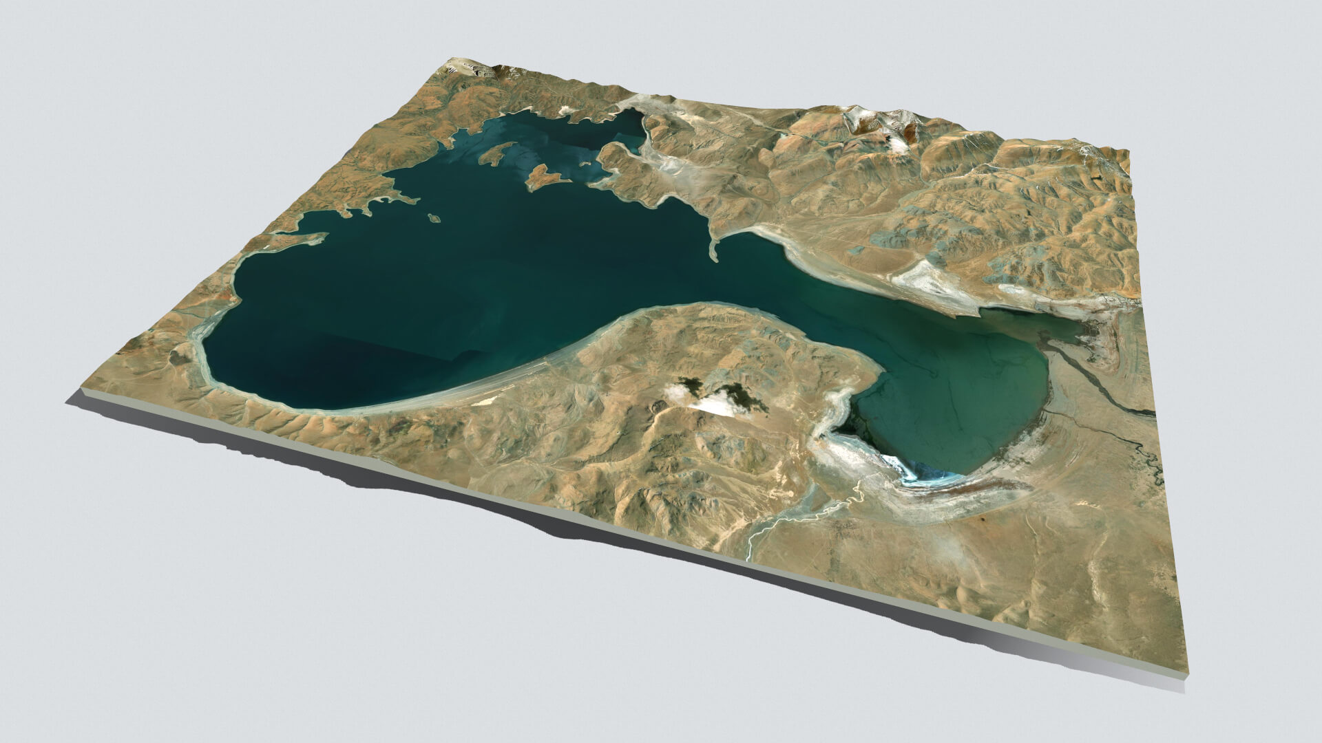 Lake Langa Tso China - 3D Model by clickshop3d