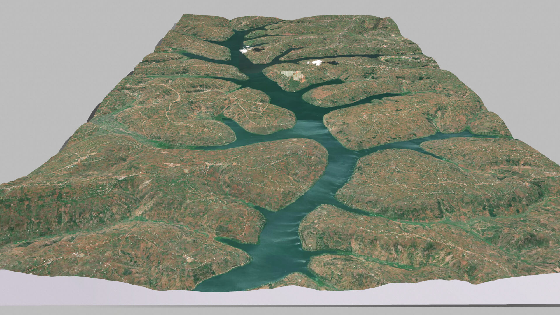 Lake Muhazi Rwanda - 3D Model by clickshop3d