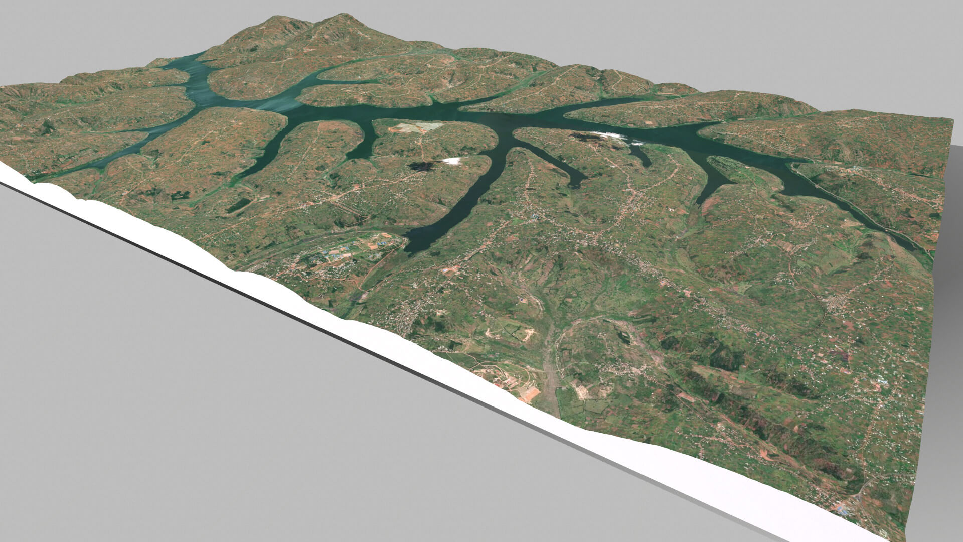 Lake Muhazi Rwanda - 3D Model by clickshop3d