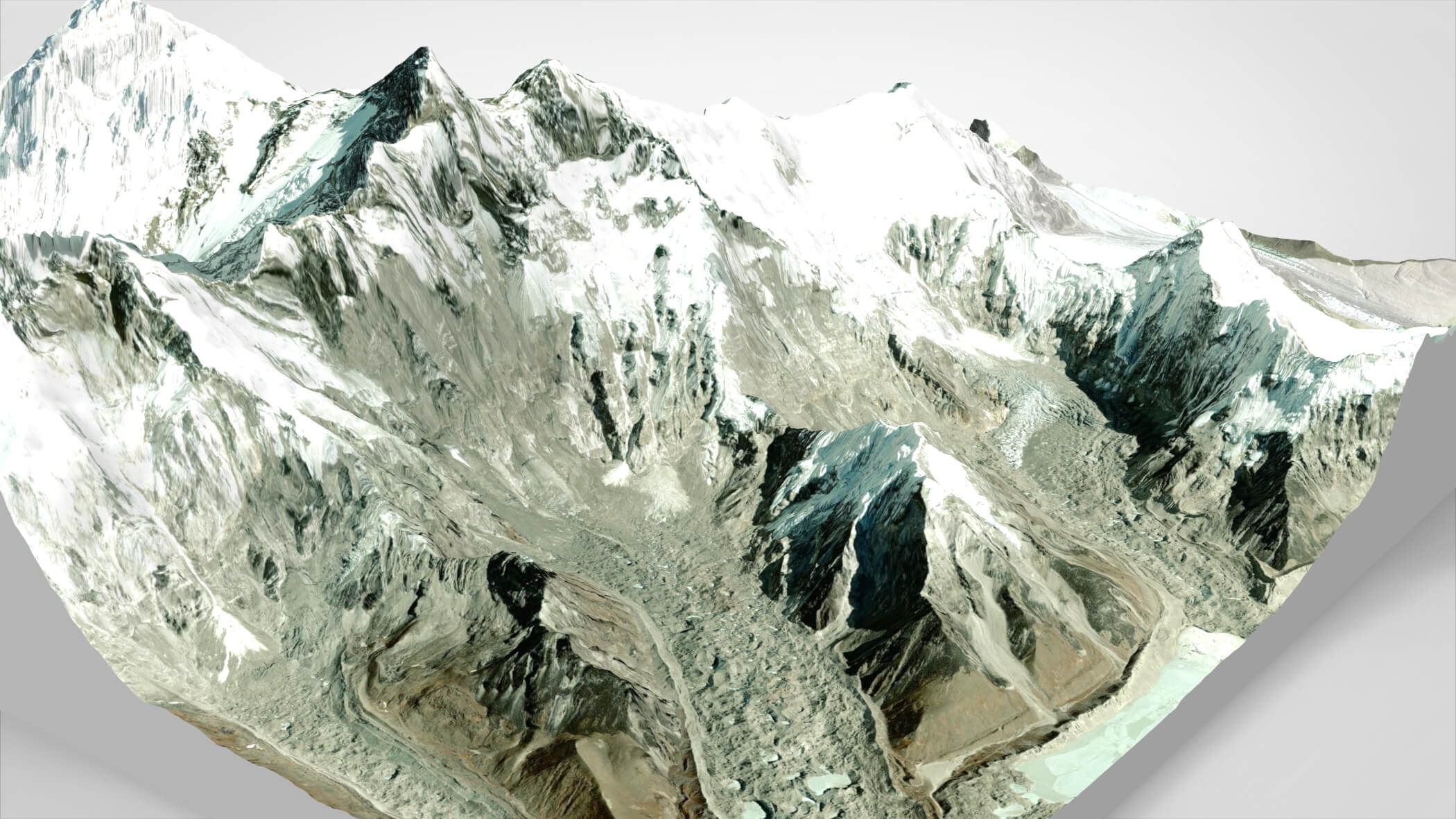 Lhotse Mountain Himalayas Nepal - 3D Model by clickshop3d