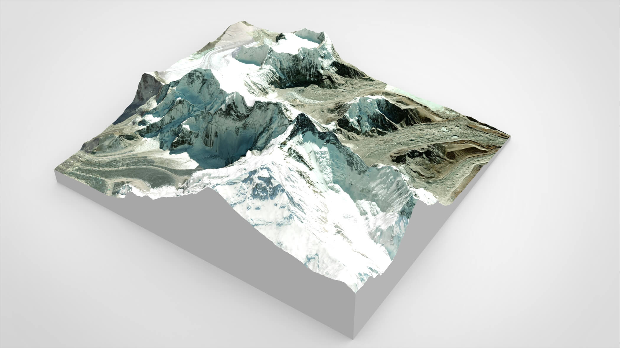 Lhotse Mountain Himalayas Nepal - 3D Model by clickshop3d