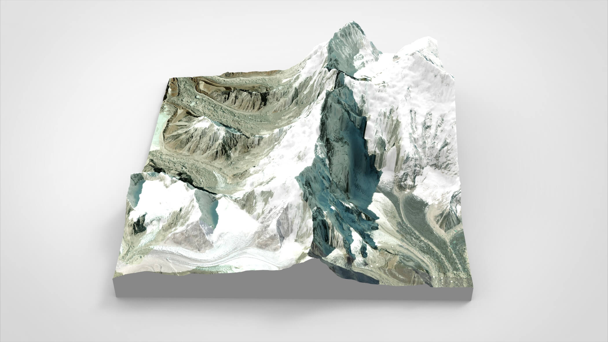 Lhotse Mountain Himalayas Nepal - 3D Model by clickshop3d
