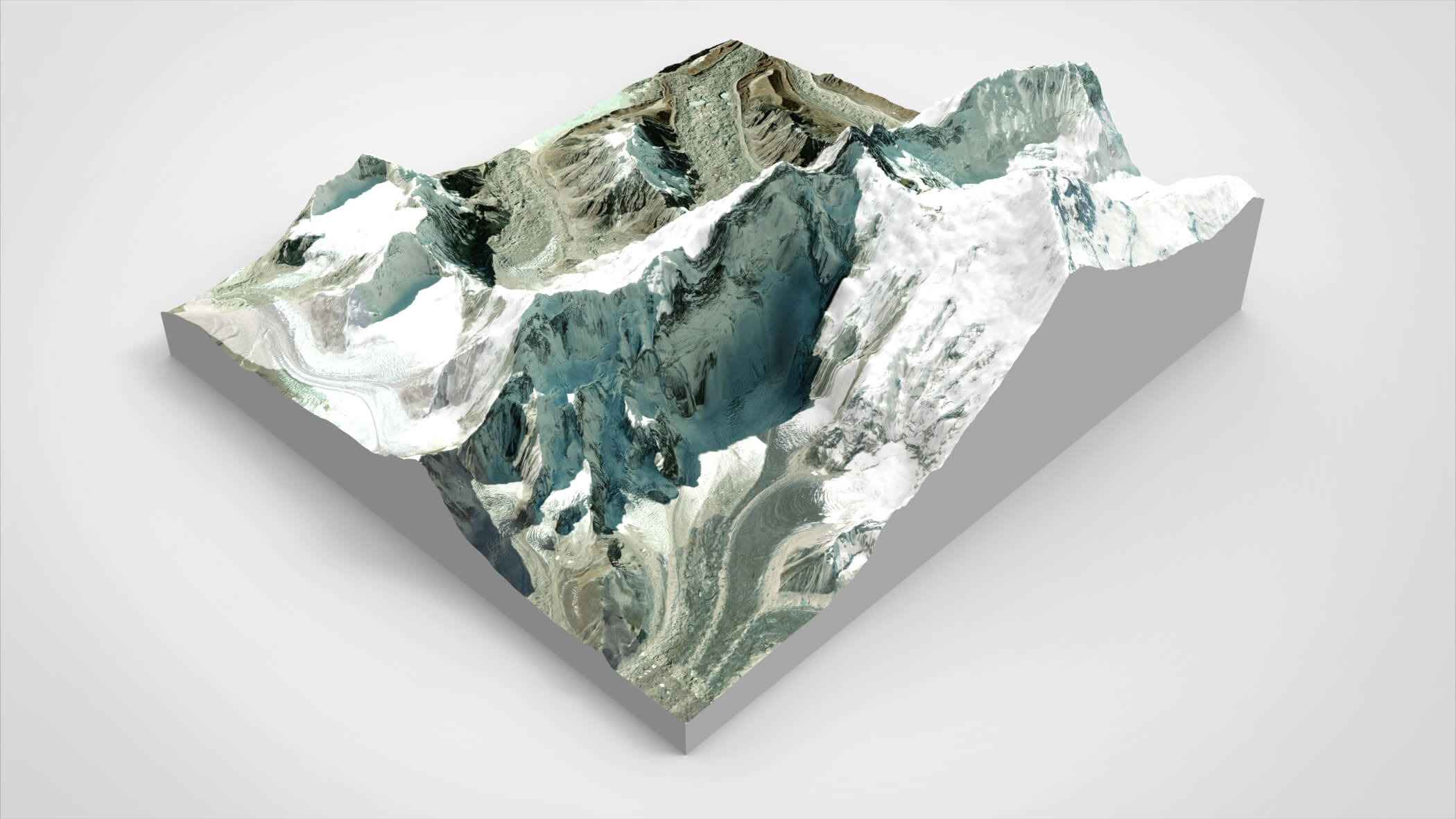 Lhotse Mountain Himalayas Nepal - 3D Model by clickshop3d