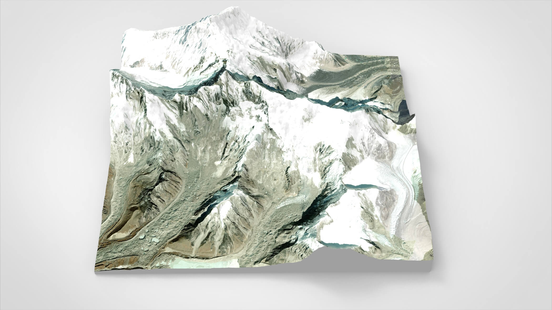 Lhotse Mountain Himalayas Nepal - 3D Model by clickshop3d