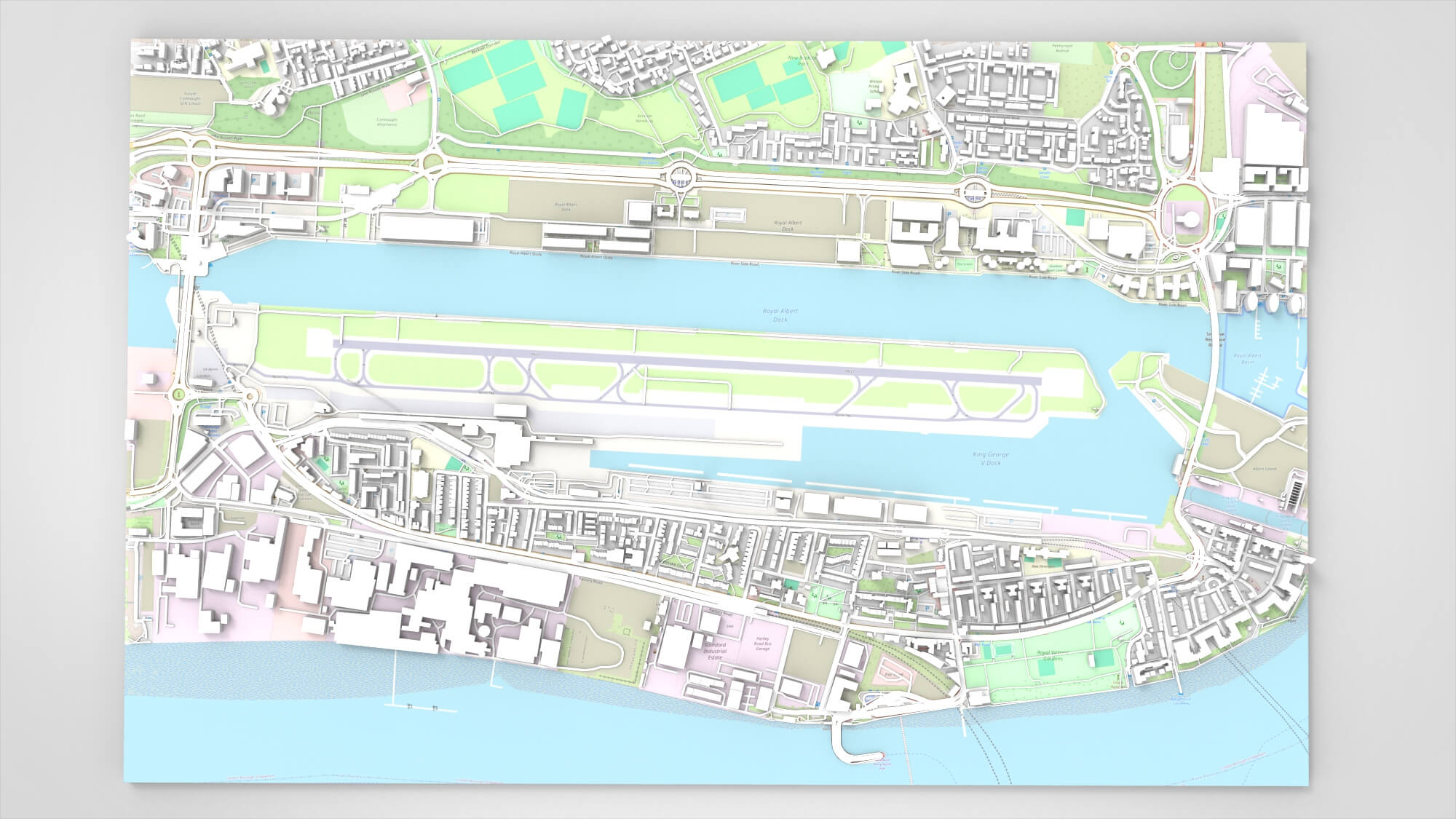 London City Airport England - 3D Model by clickshop3d
