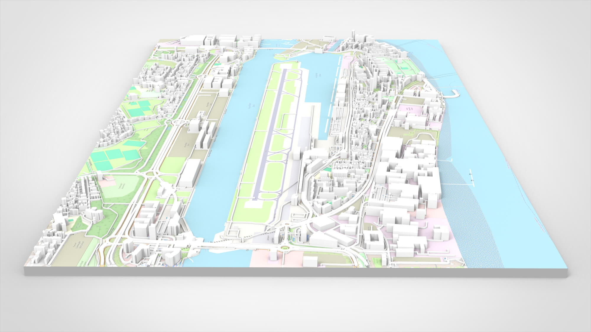 London City Airport England - 3D Model by clickshop3d