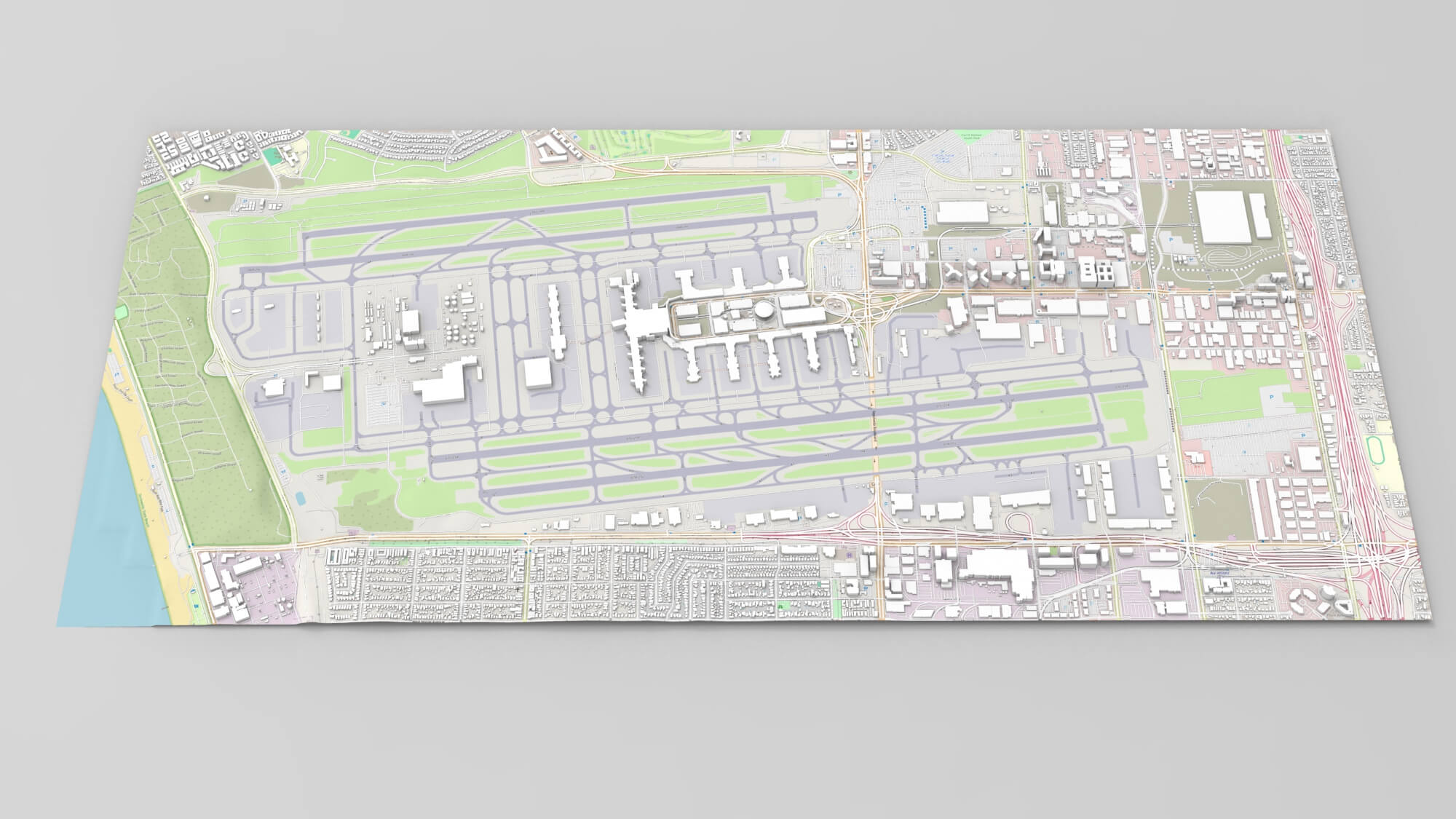 Los Angeles International Airport California - 3D Model by clickshop3d