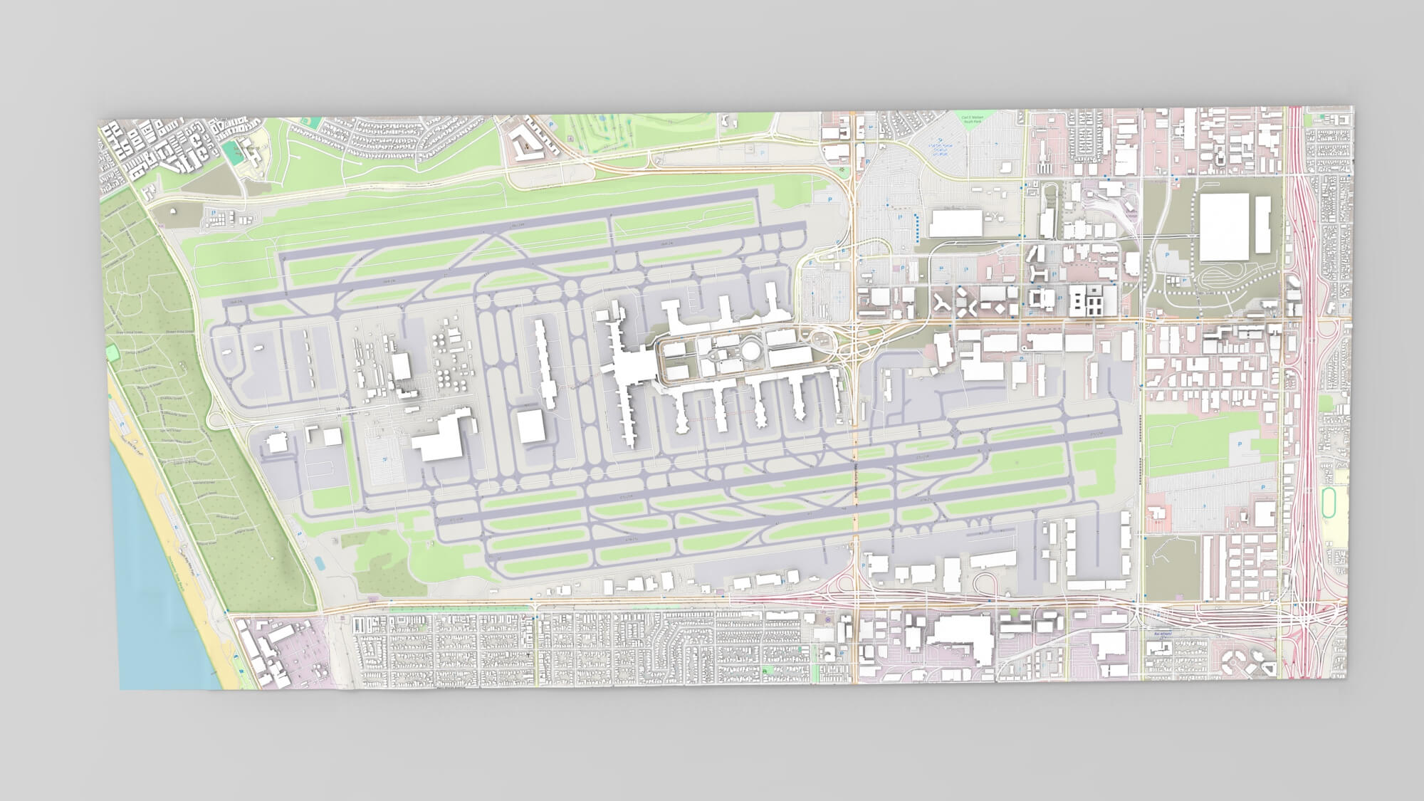 Los Angeles International Airport California - 3D Model by clickshop3d