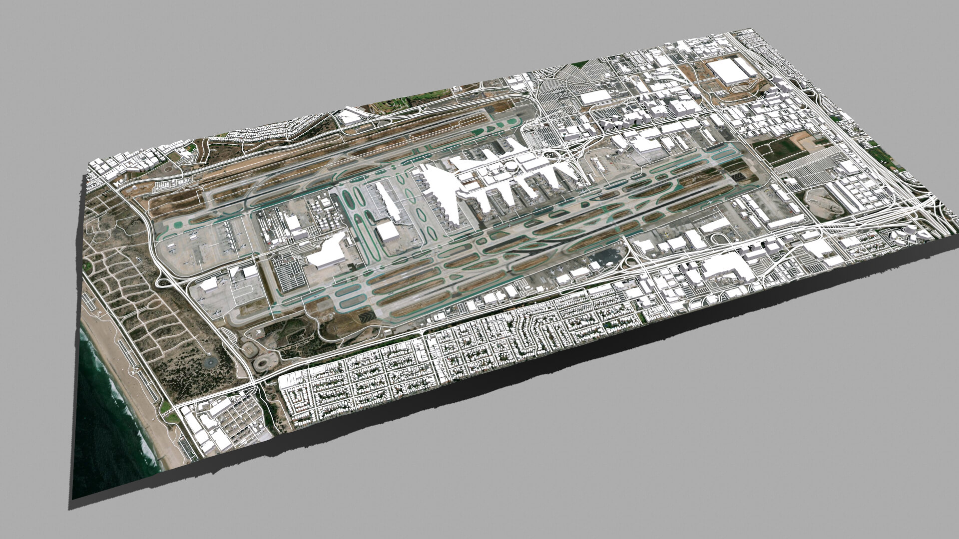 Los Angeles International Airport California - 3D Model by clickshop3d