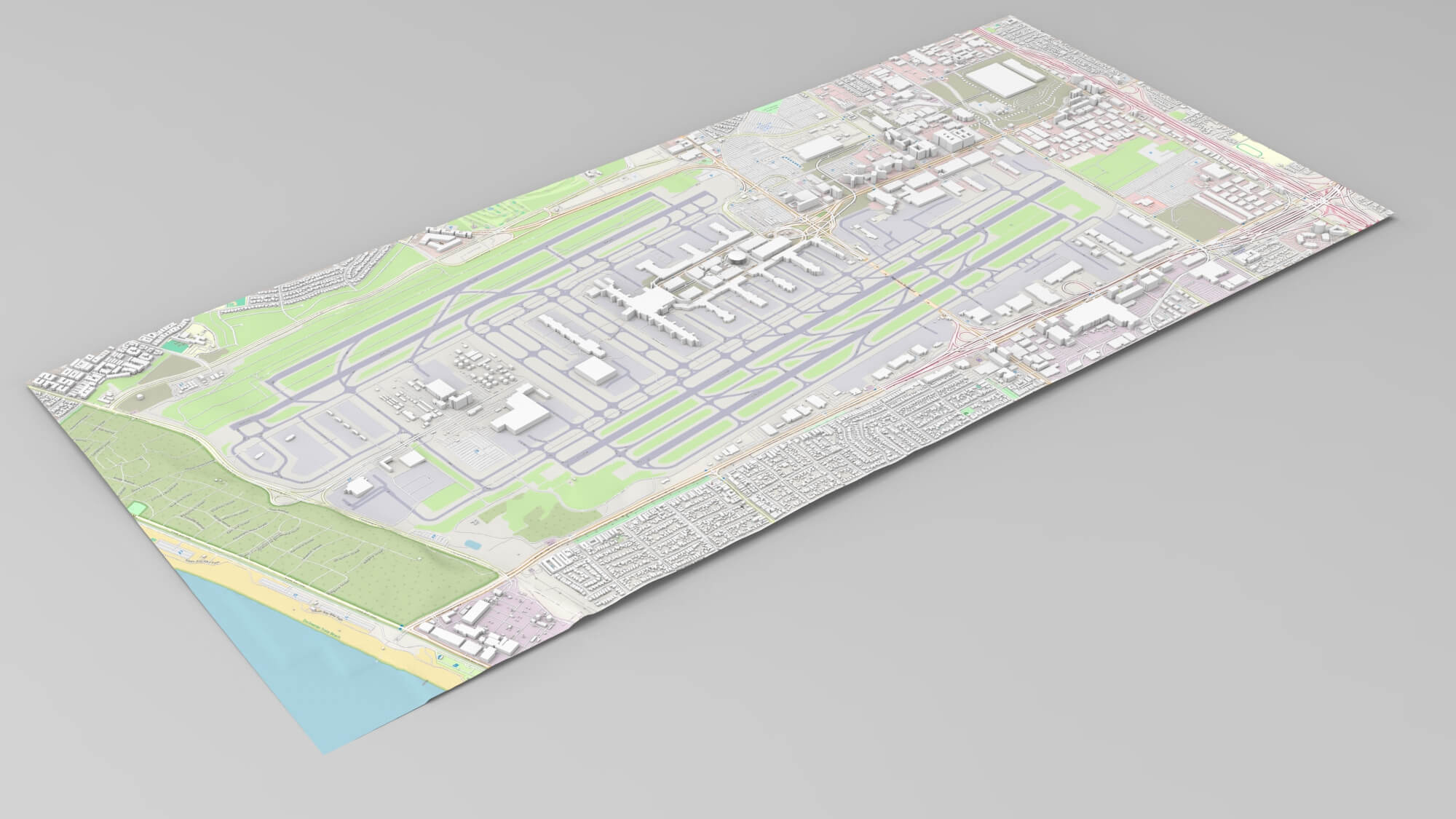 Los Angeles International Airport California - 3D Model by clickshop3d