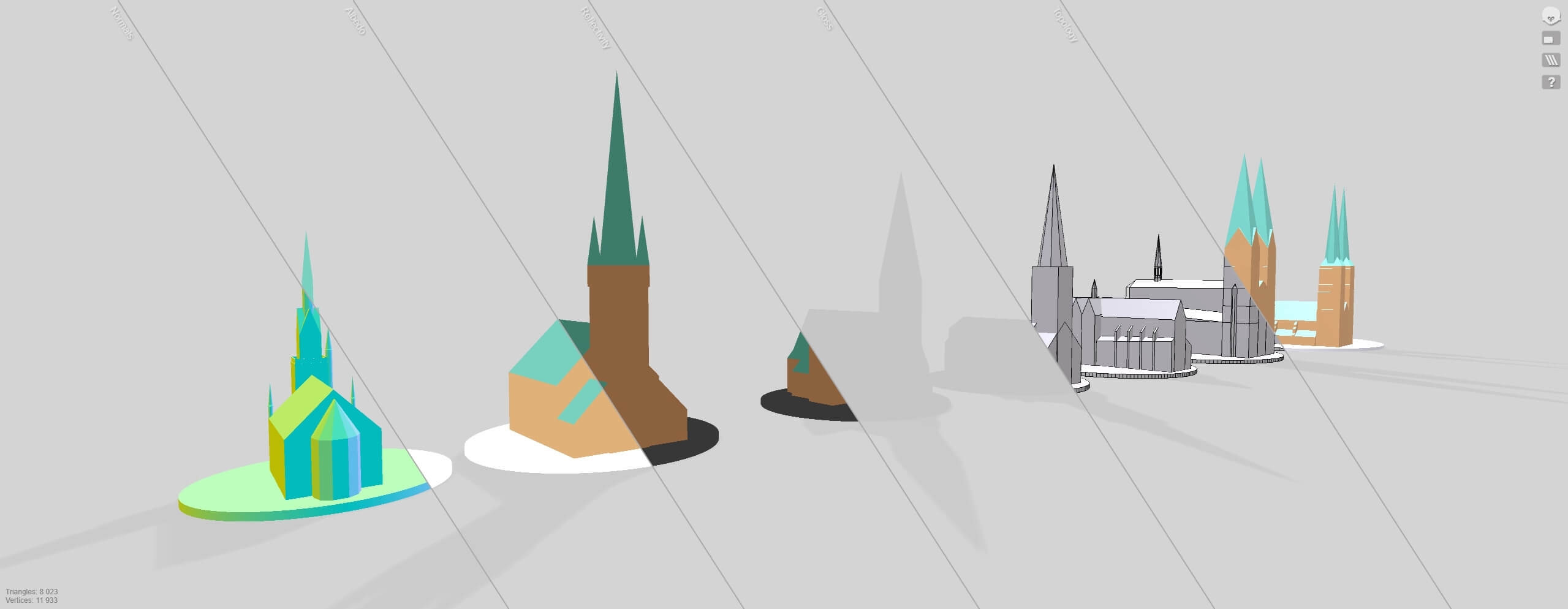 Lubeck Germany Cathedral Buildings Collection Low Poly - 3D Model by ...