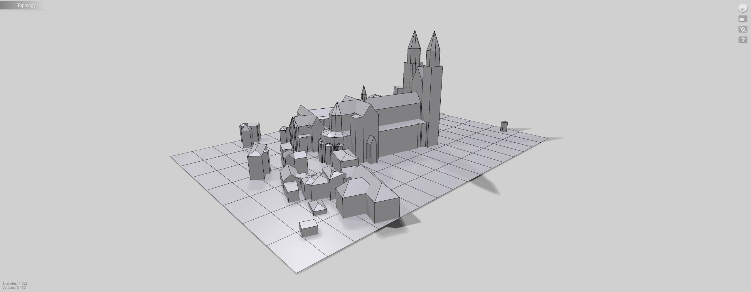 Magdeburg Cathedral Germany Low Poly - 3D Model by clickshop3d