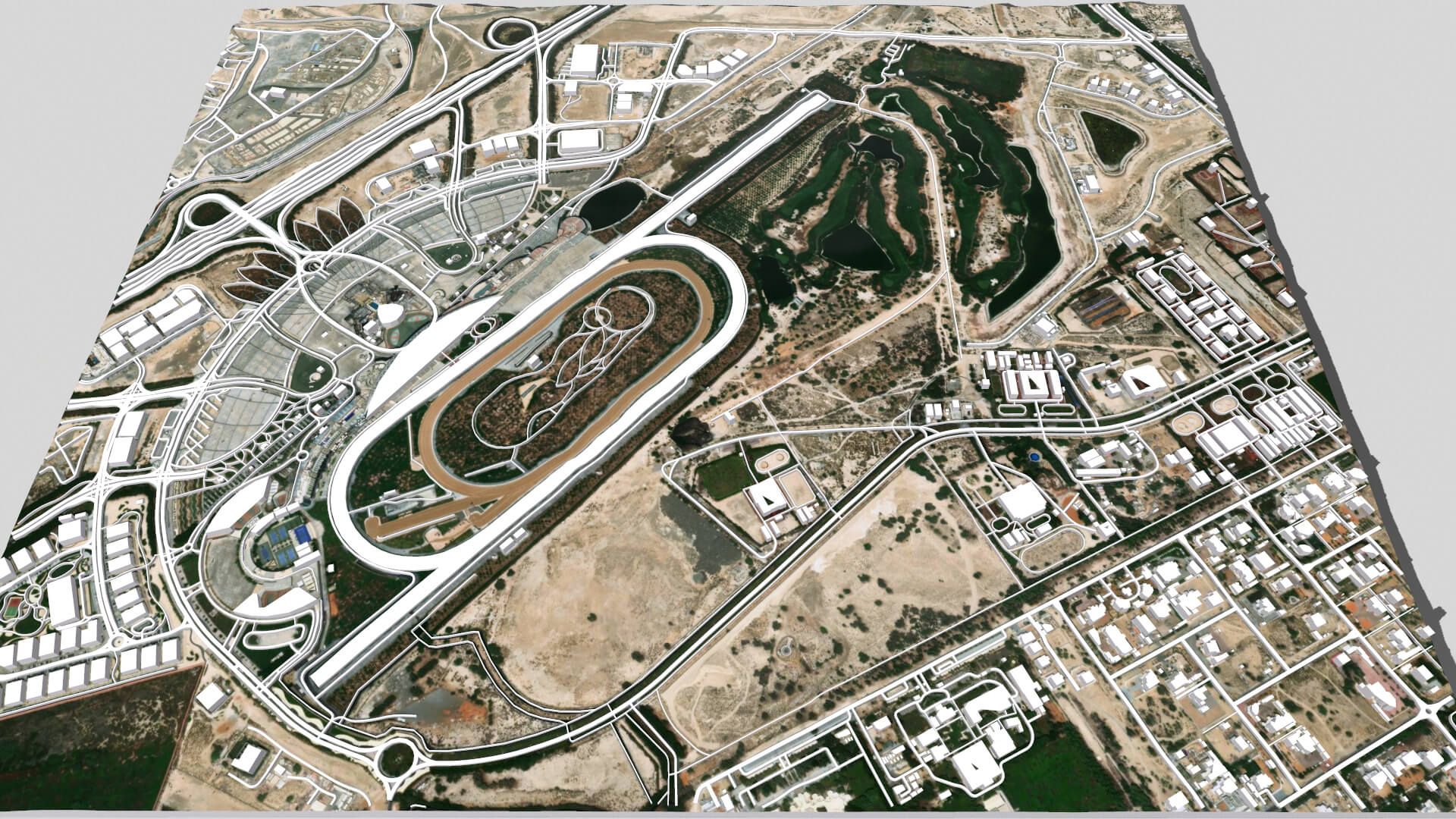 Meydan Racecourse Dubai UAE - 3D Model by clickshop3d