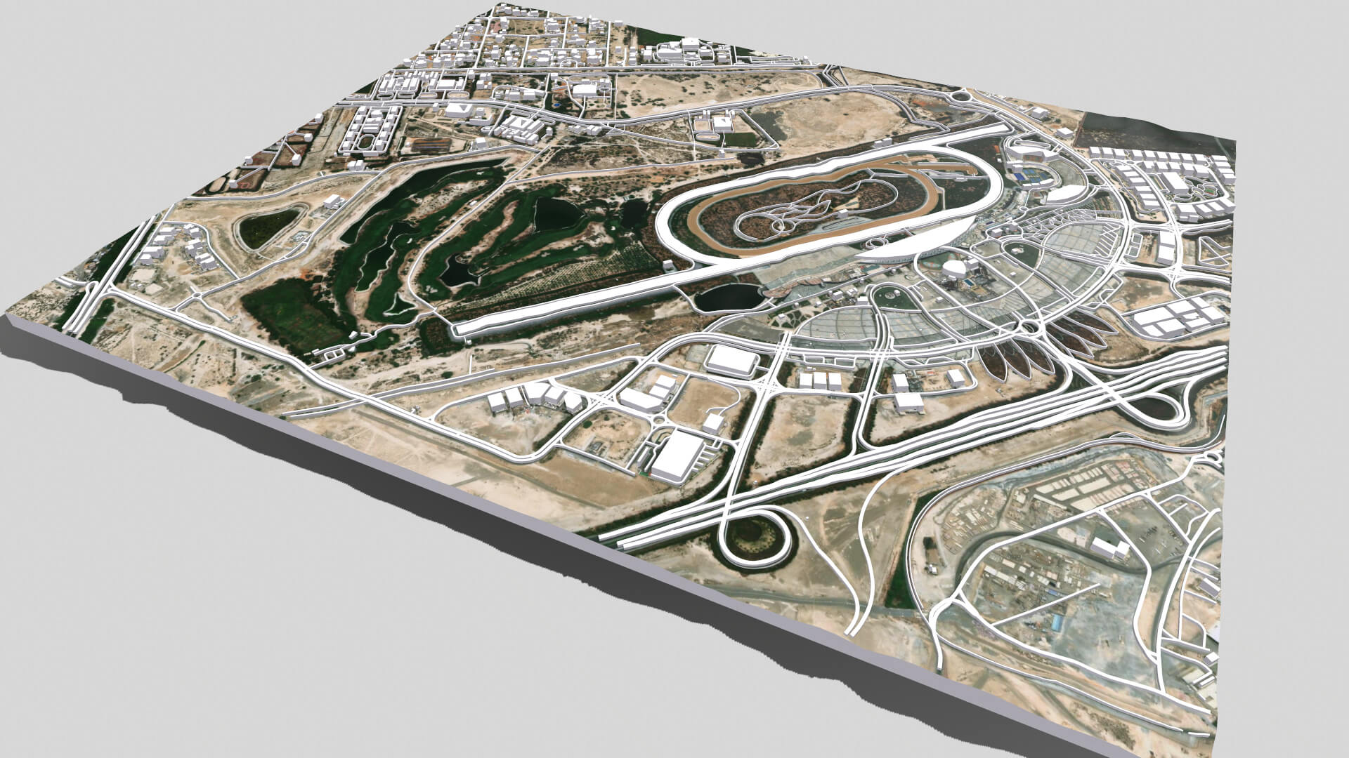 Meydan Racecourse Dubai UAE - 3D Model by clickshop3d