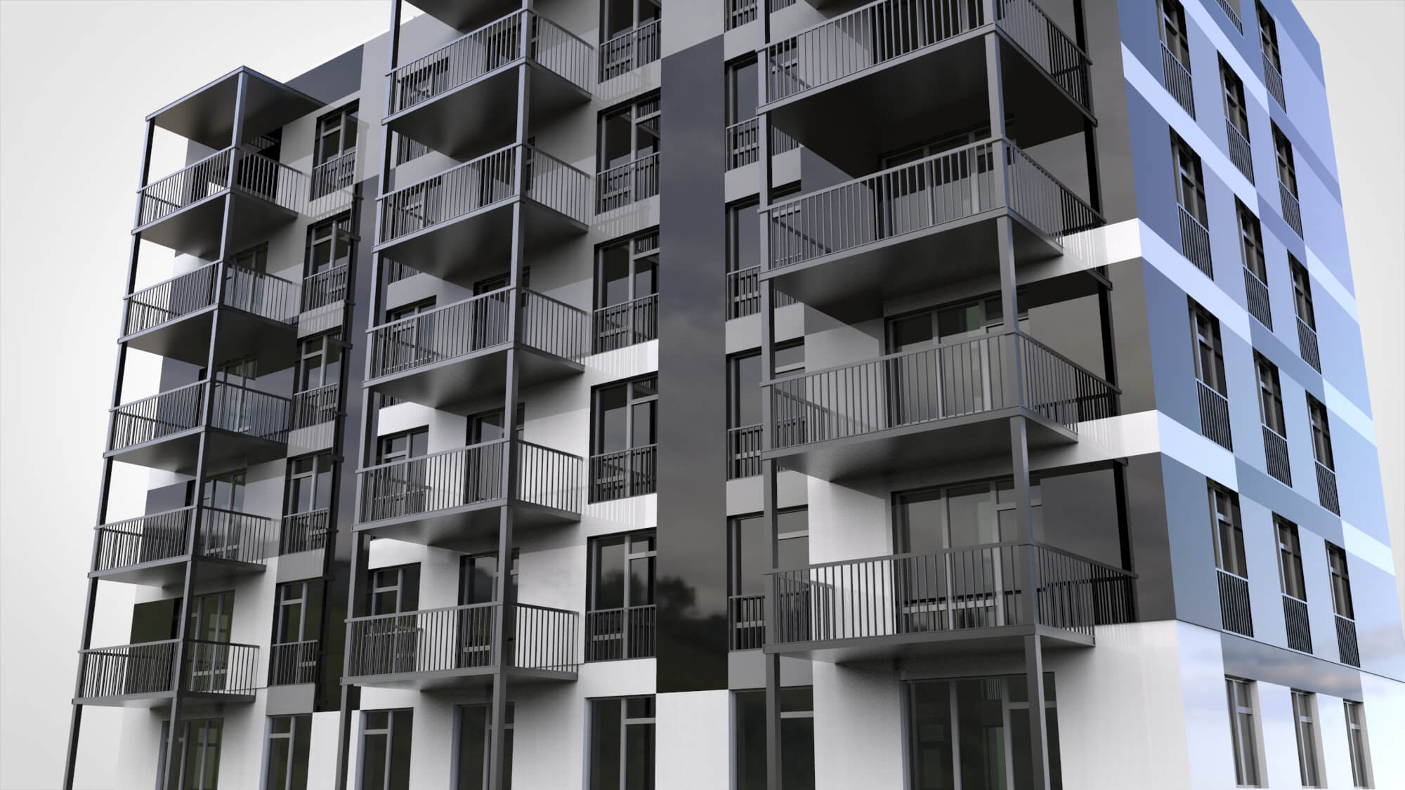 Modern Townhouse - 3D Model by clickshop3d