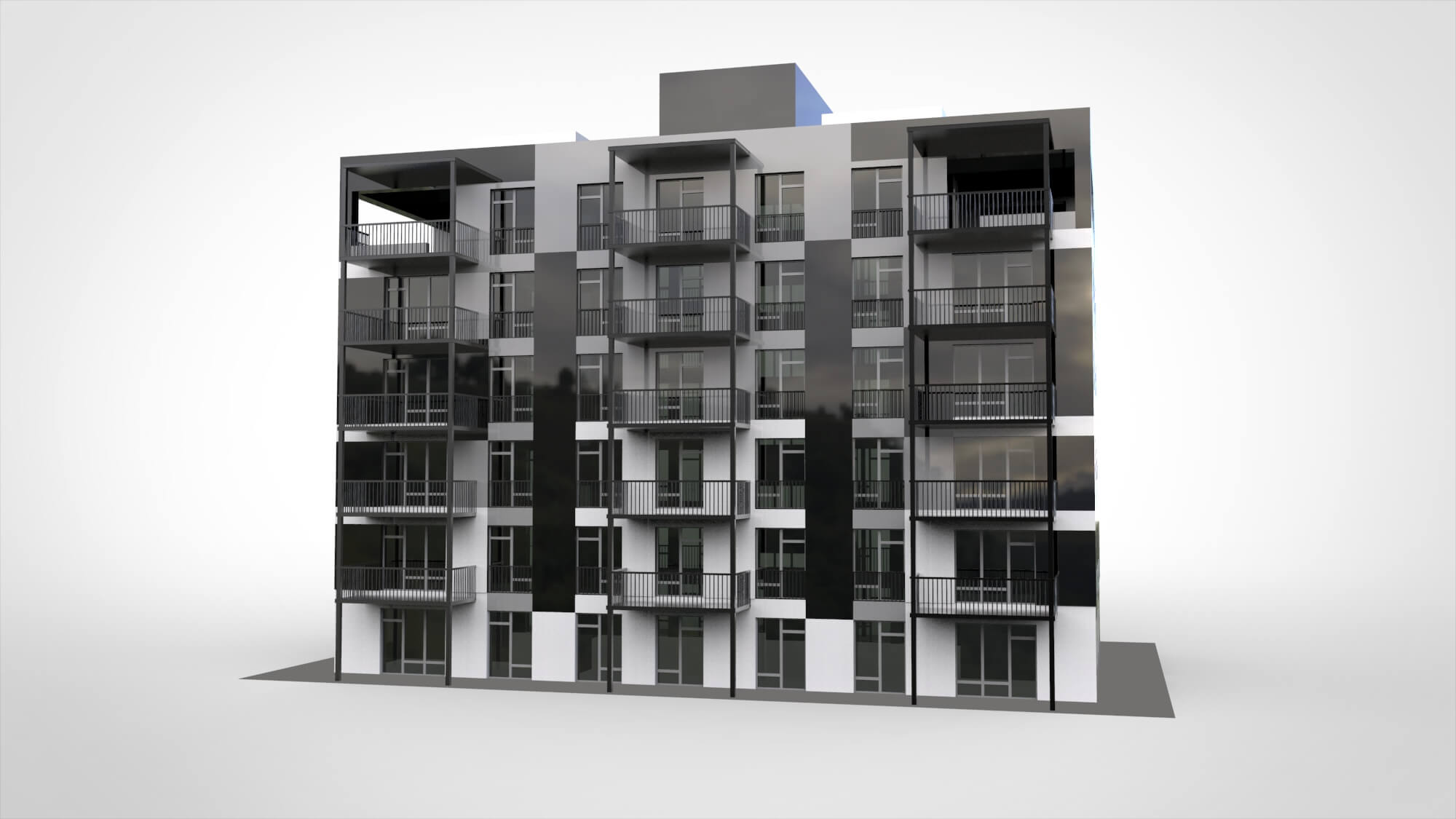 Modern Townhouse - 3D Model by clickshop3d