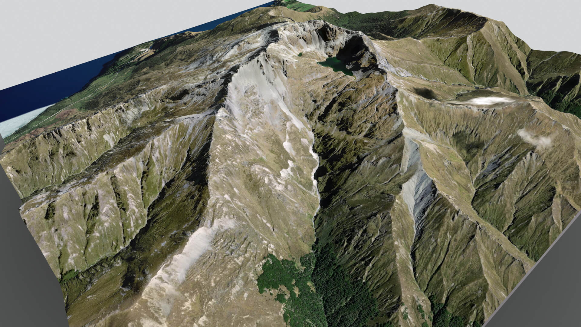 Mount Crichton New Zealand - 3D Model by clickshop3d