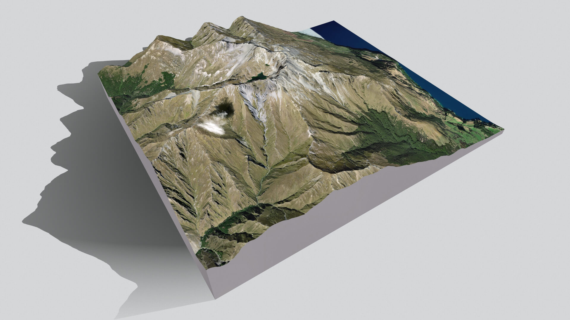 Mount Crichton New Zealand - 3D Model by clickshop3d