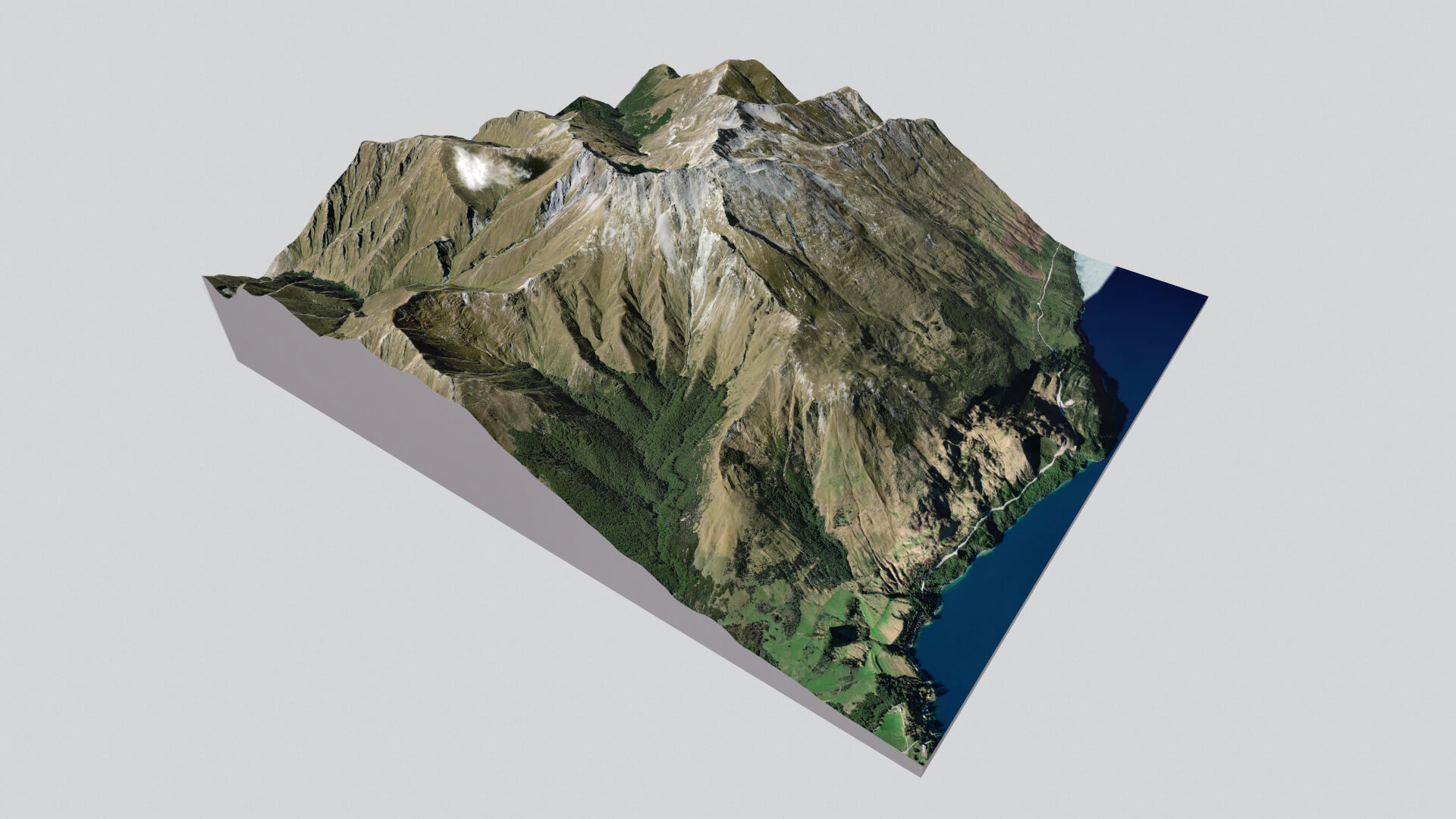 Mount Crichton New Zealand - 3D Model by clickshop3d