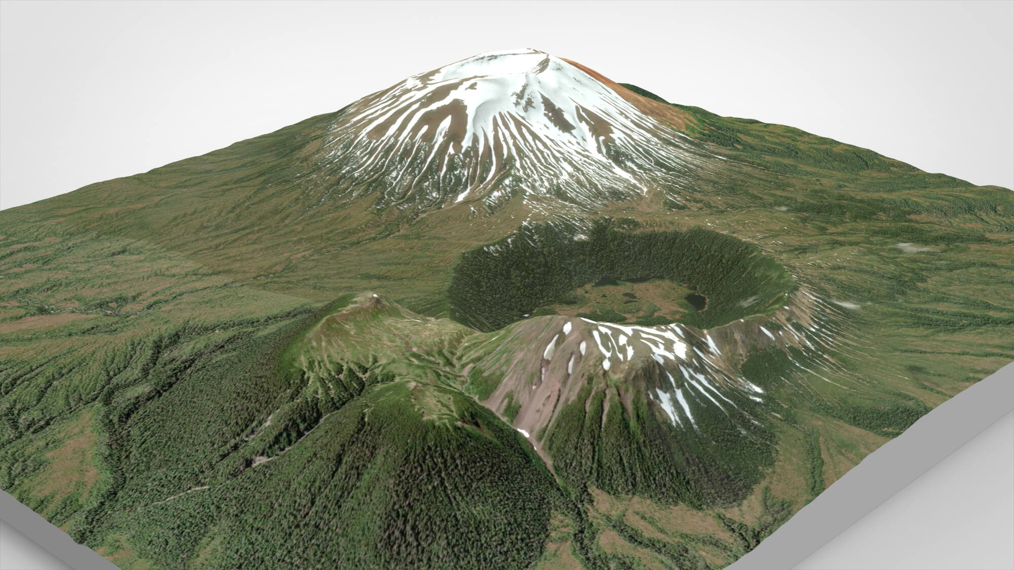 Mount Edgecumbe Kruzof Island Alaska - 3D Model by clickshop3d