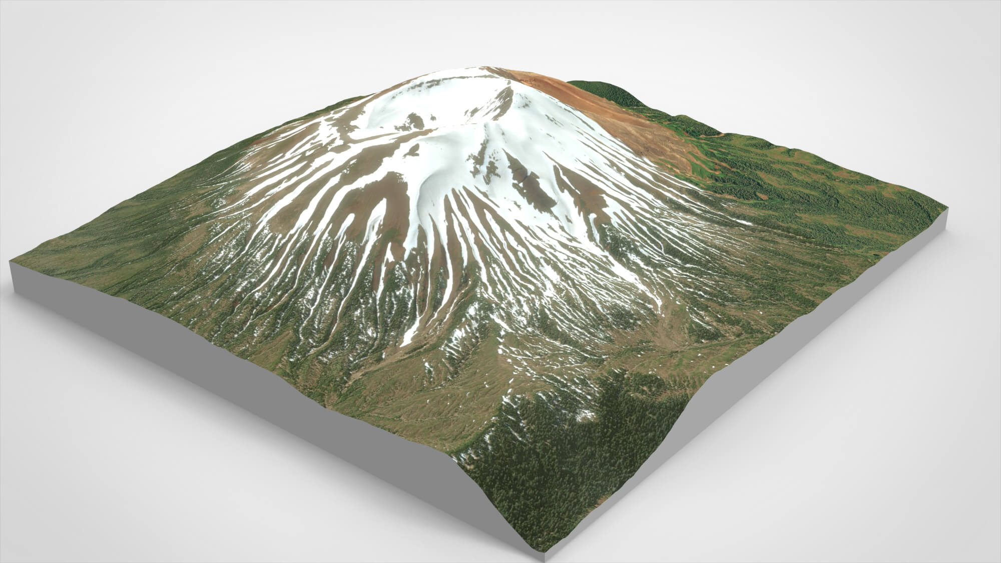 Mount Edgecumbe Kruzof Island Alaska - 3D Model by clickshop3d