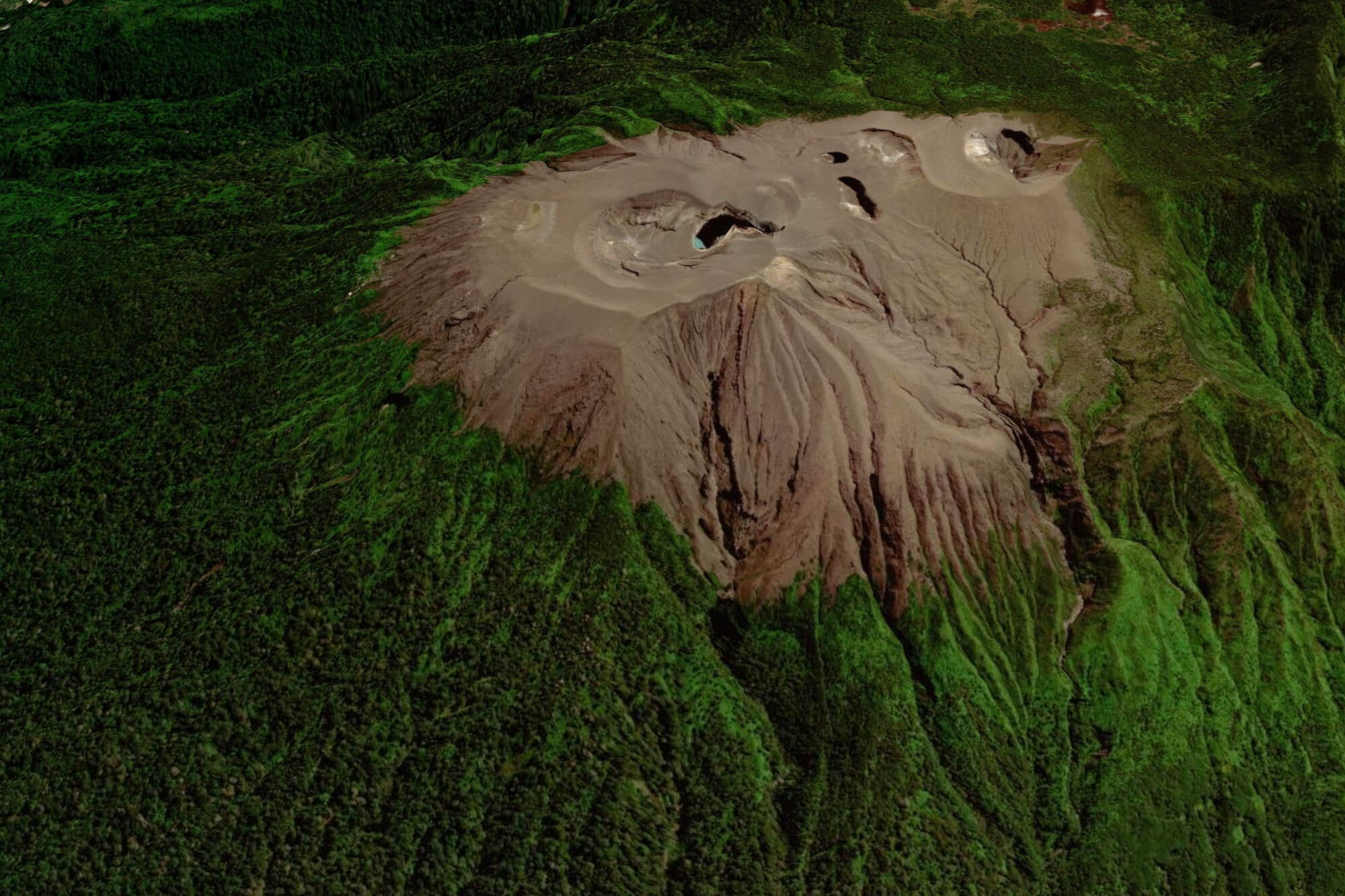 Mount Merapi Volcano in Indonesia - 3D Model by clickshop3d