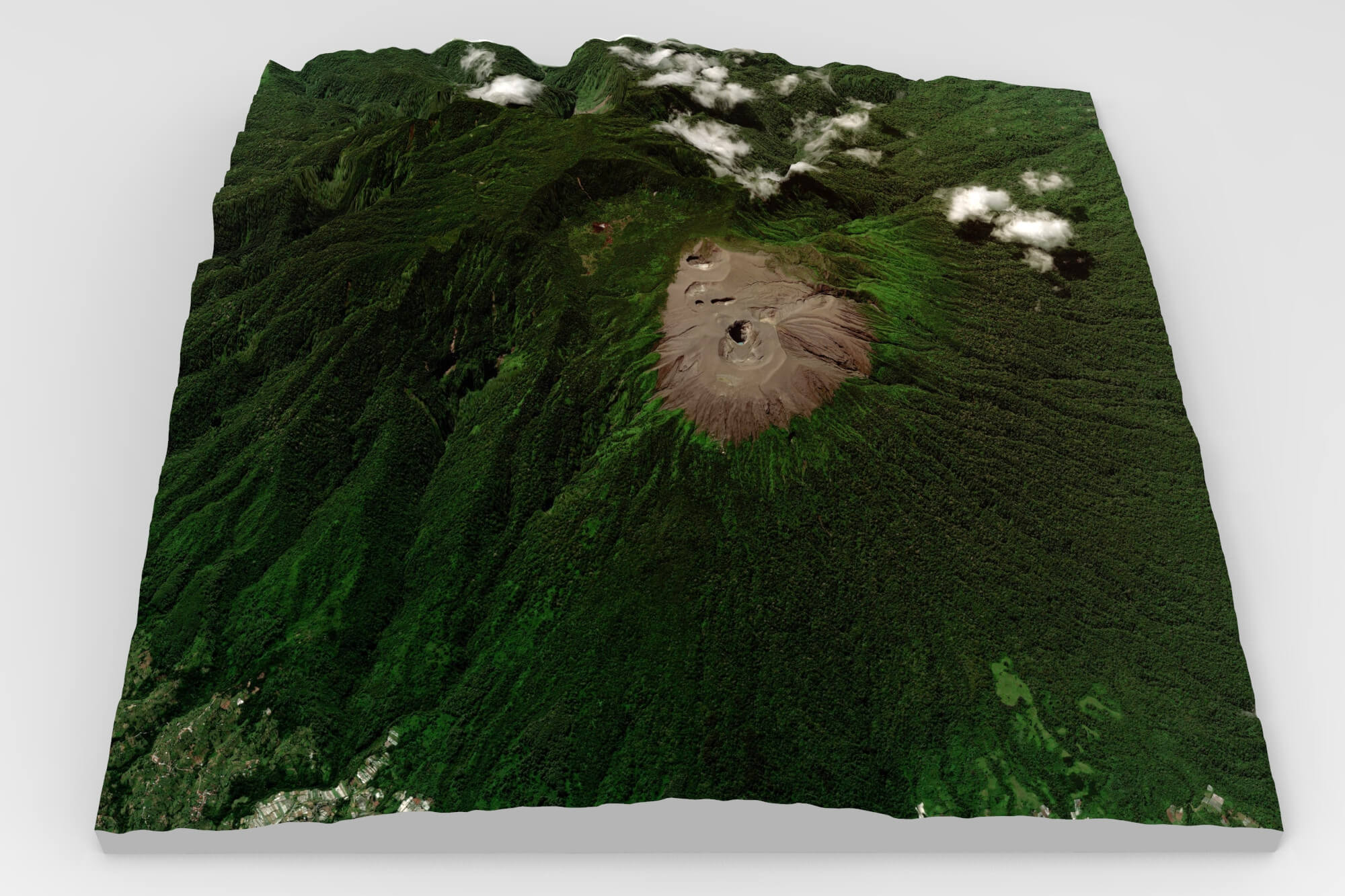 Mount Merapi Volcano in Indonesia - 3D Model by clickshop3d