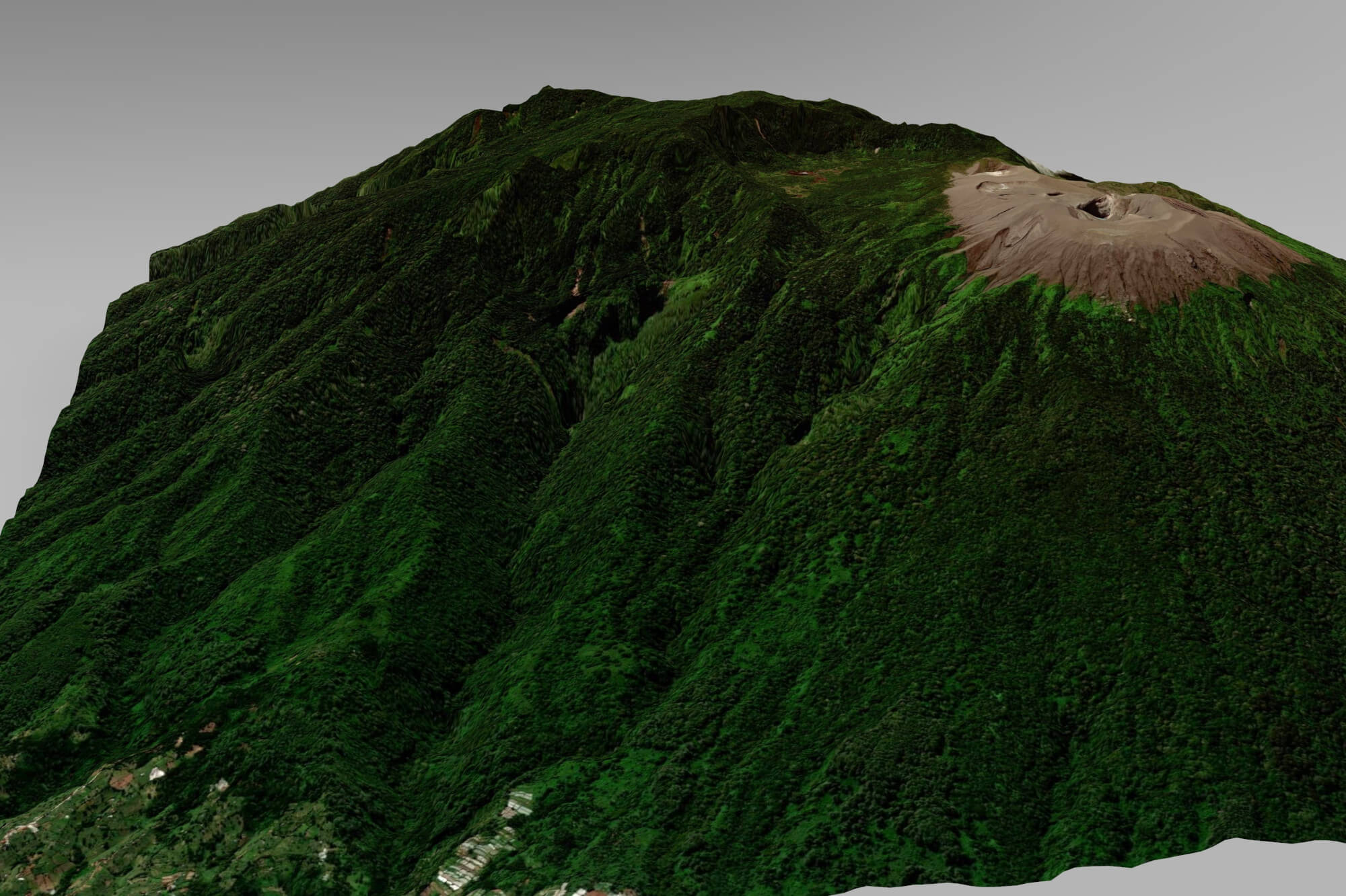 Mount Merapi Volcano in Indonesia - 3D Model by clickshop3d