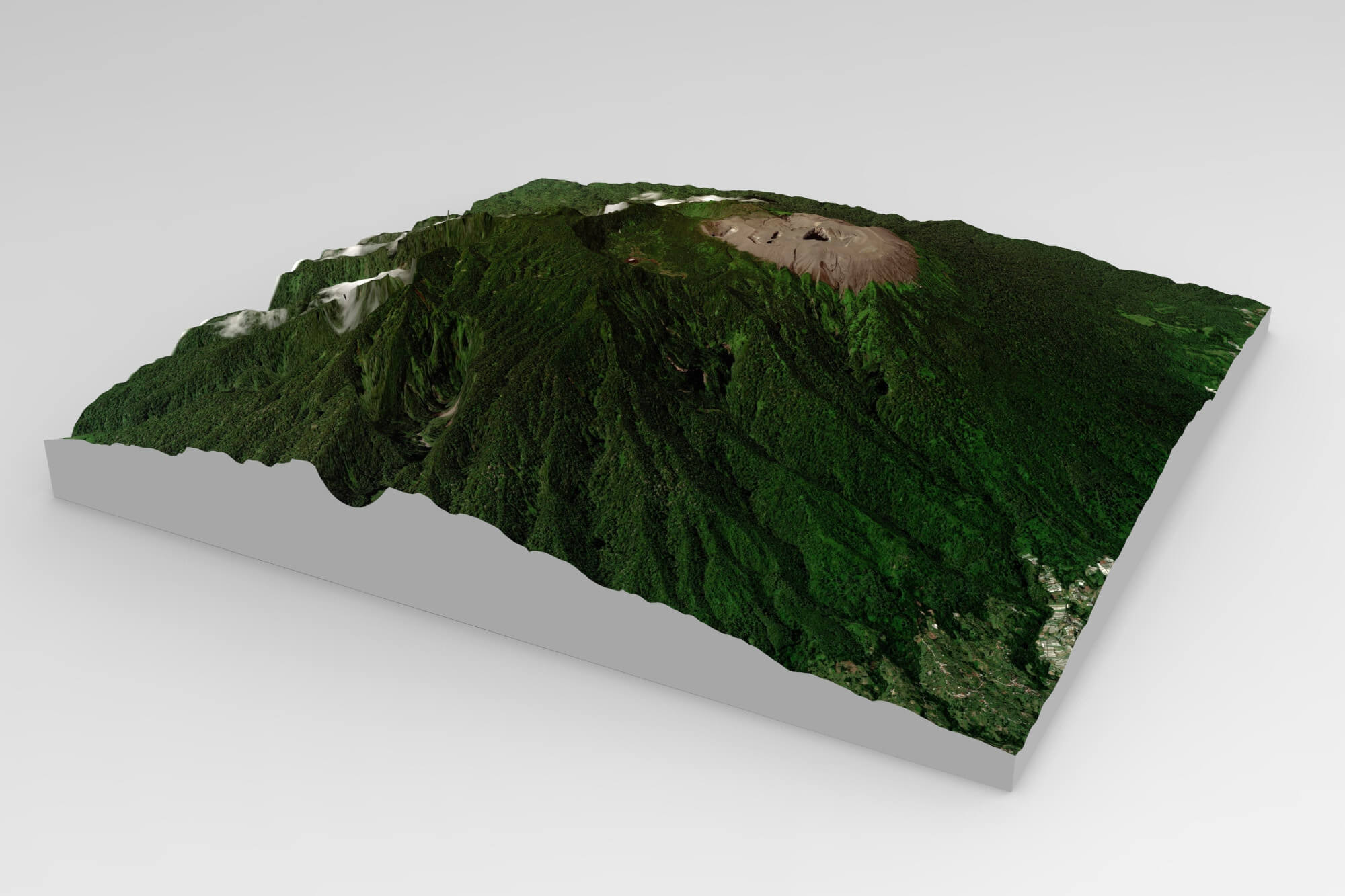 Mount Merapi Volcano in Indonesia - 3D Model by clickshop3d