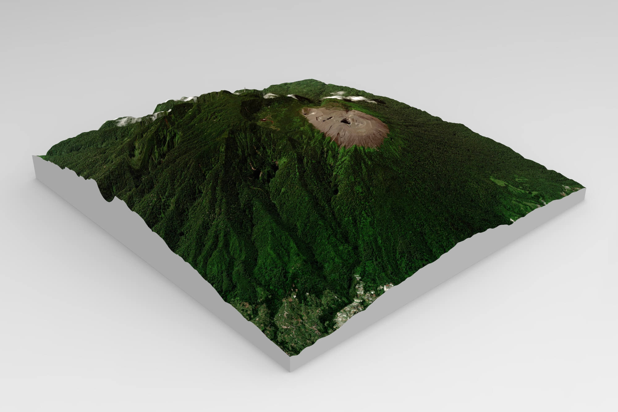 Mount Merapi Volcano in Indonesia - 3D Model by clickshop3d