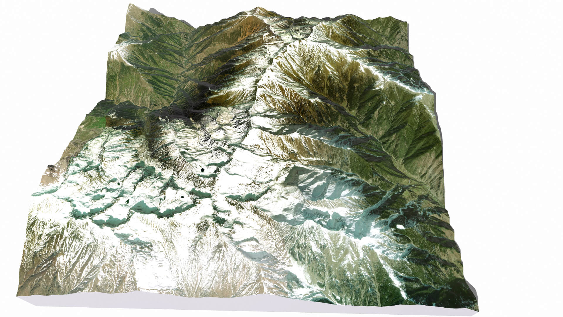 Mountain Landscape Gungormez Dagi 3523M Artvin Turkey - 3D Model by ...
