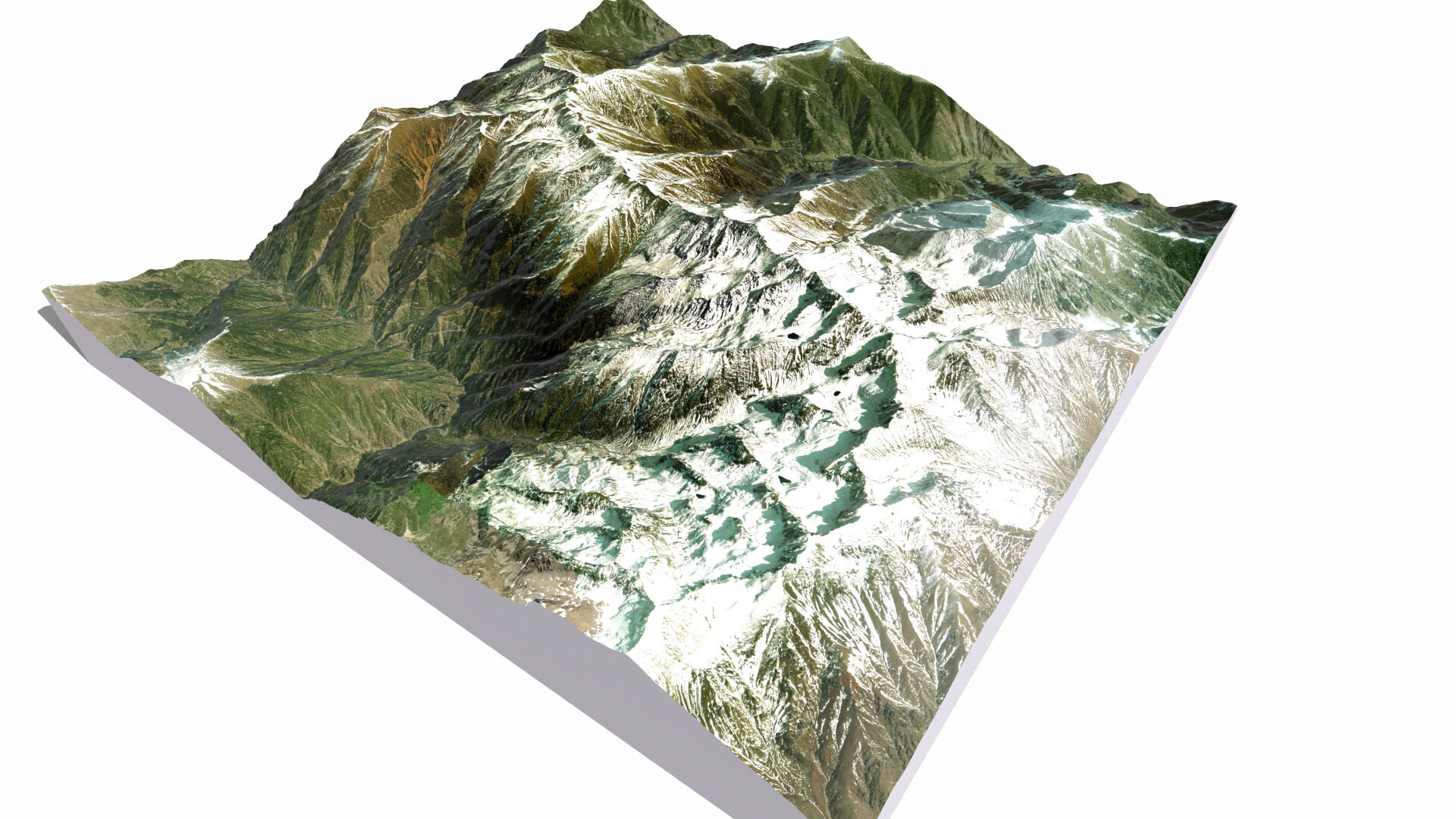 Mountain Landscape Gungormez Dagi 3523M Artvin Turkey - 3D Model by ...