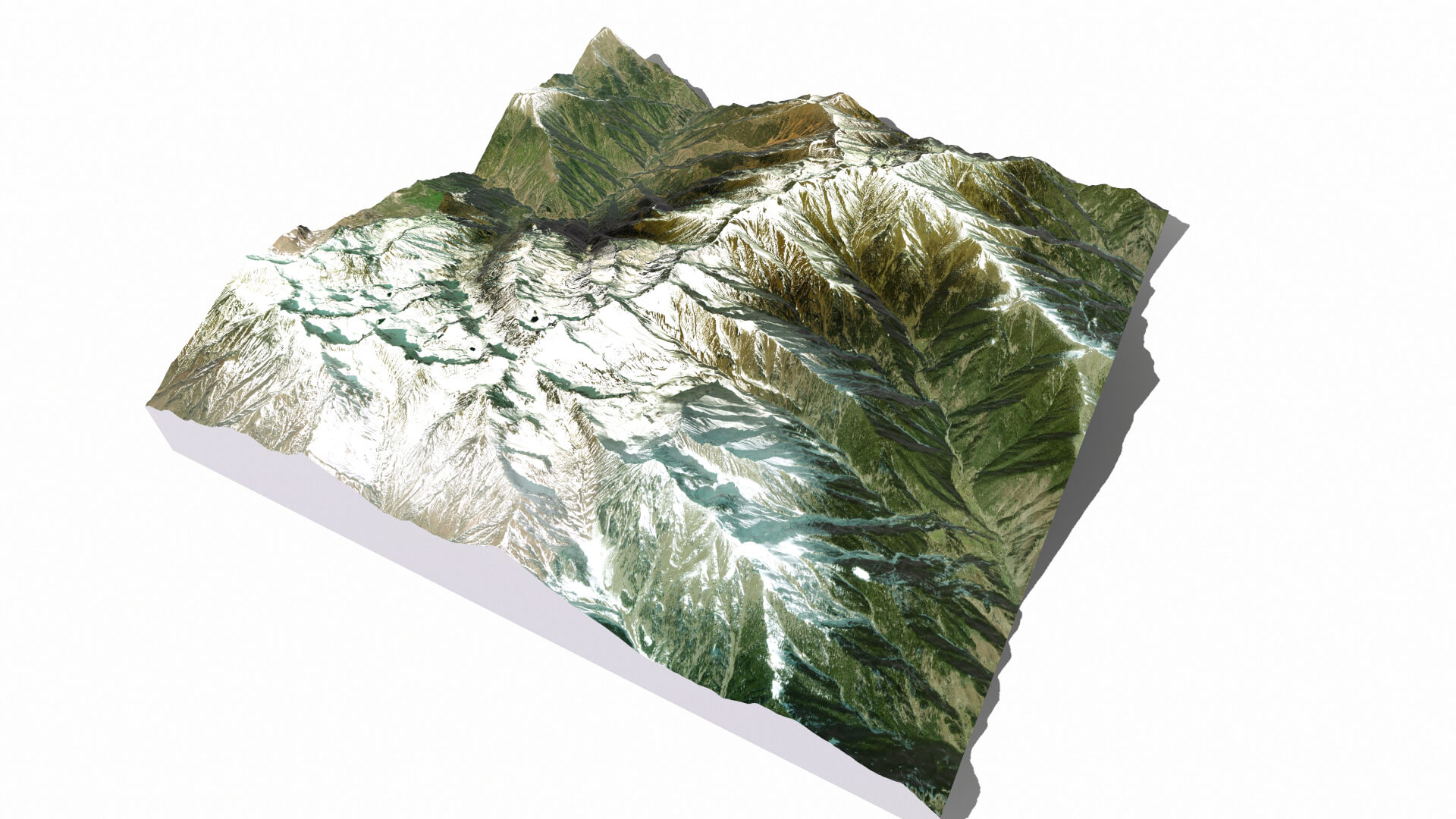 Mountain Landscape Gungormez Dagi 3523M Artvin Turkey - 3D Model by ...