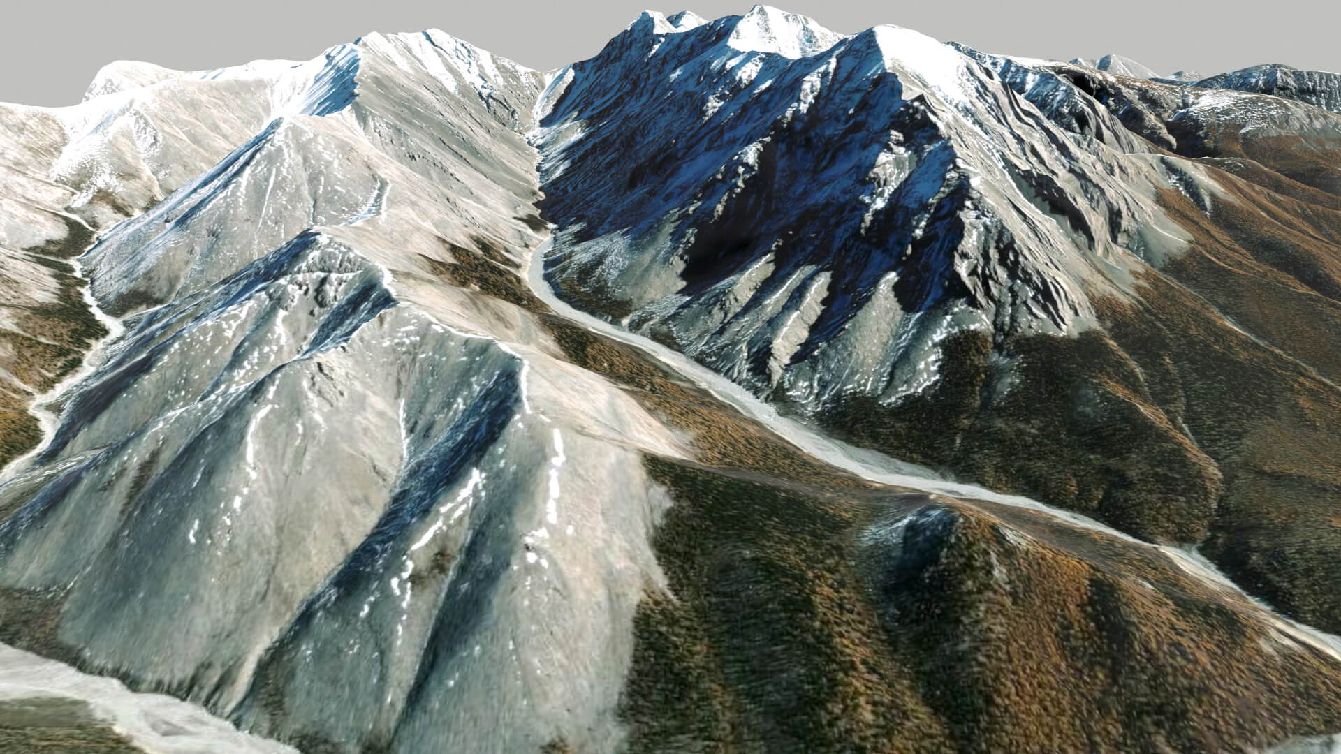 Mongolian Mountain Landscape