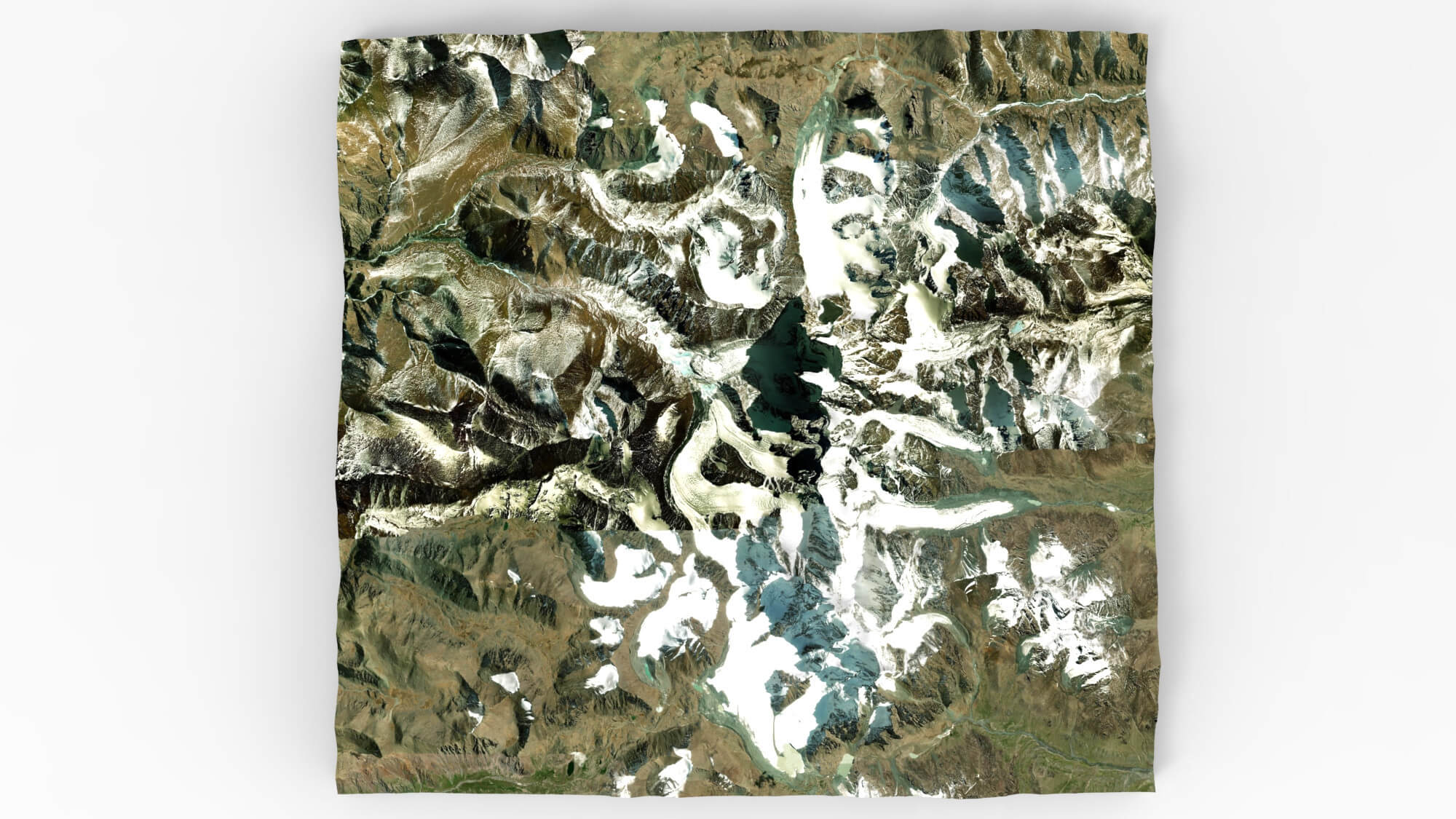 Mountain Landscape Bogdo Ula Peak - 3D Model by clickshop3d