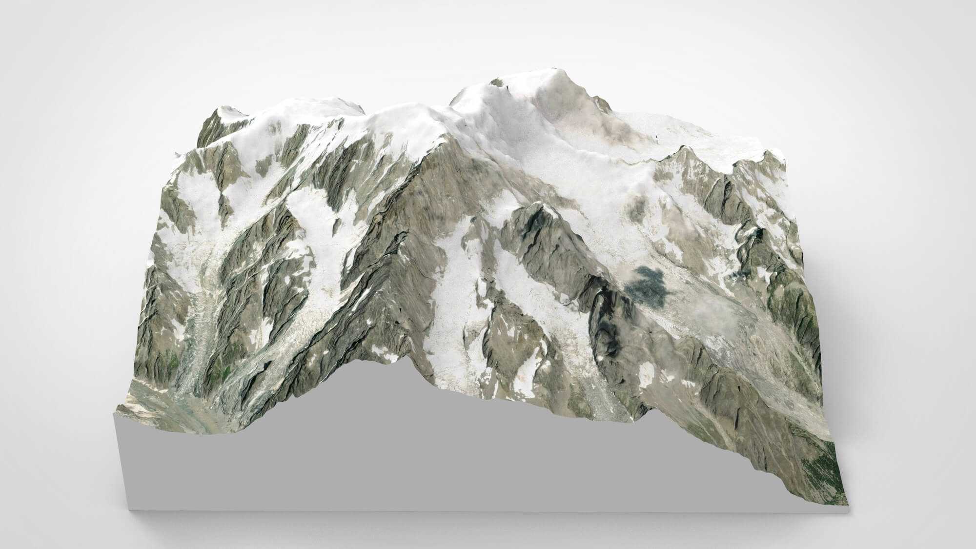 Mountain Landscape Chamonix Mont Blanc Alps - 3D Model by clickshop3d